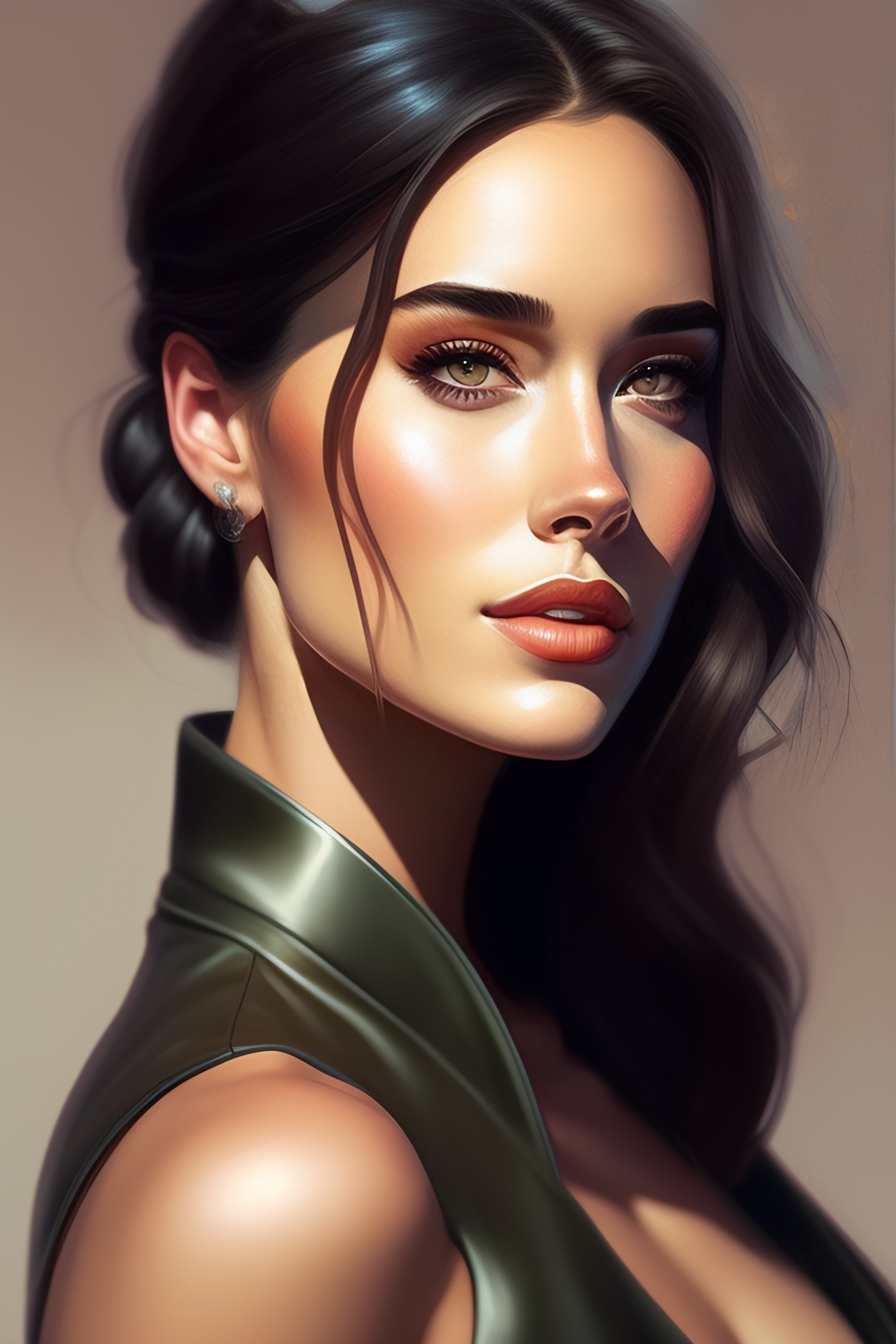 Lexica - Megan Boone, portrait, highly detailed, headshot, digital ...
