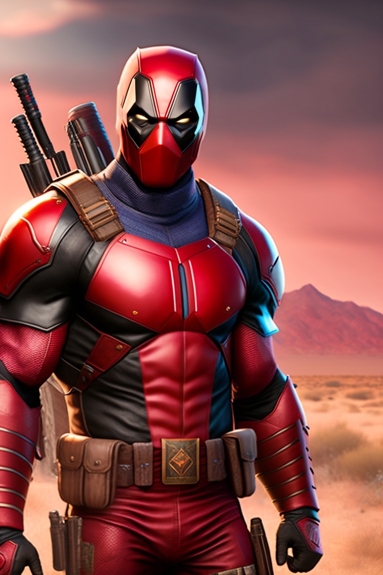 Lexica - Deadpool suit in red dead redemption 2, cinematic ...