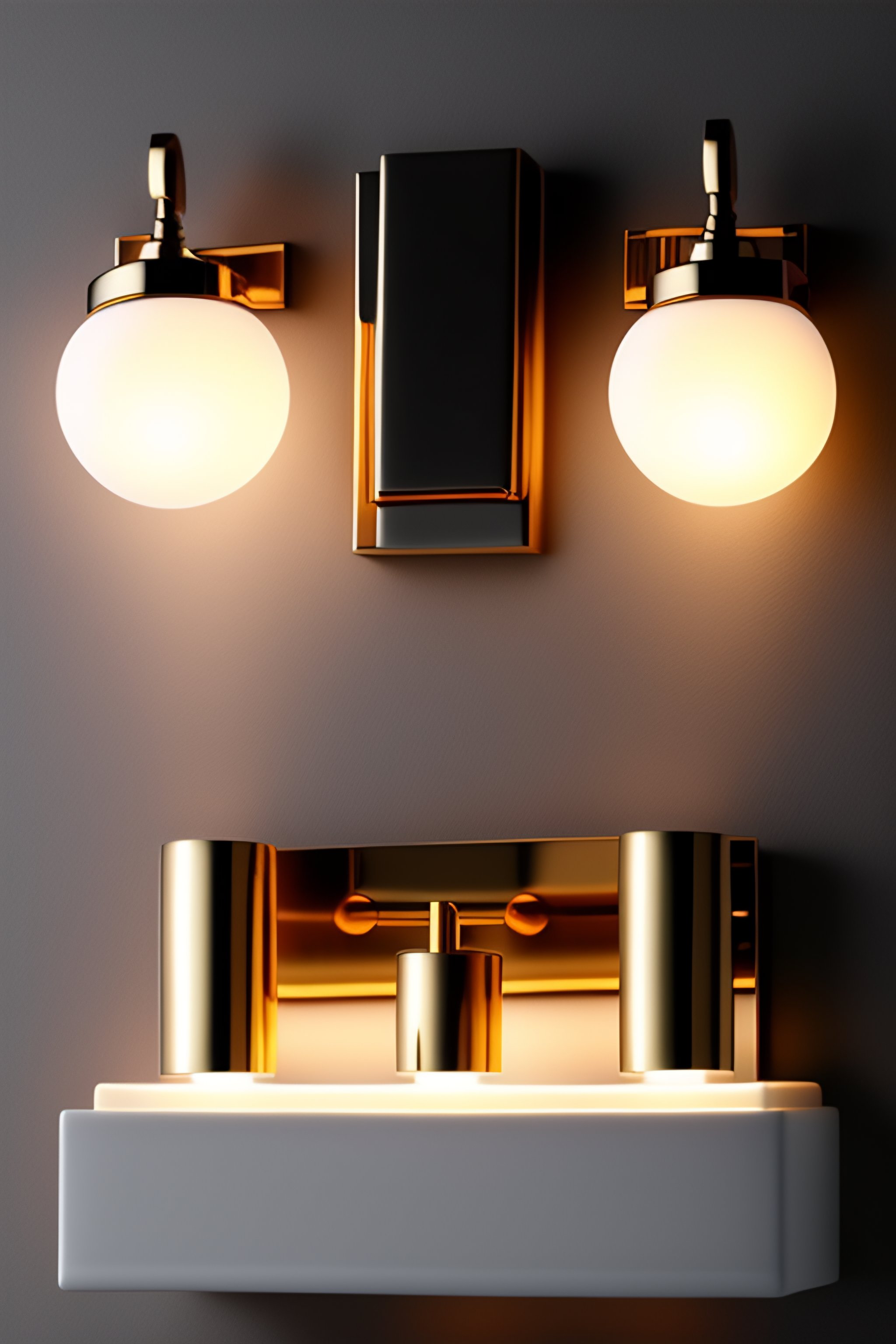 Lexica - Modern 3 light vanity fixture LED