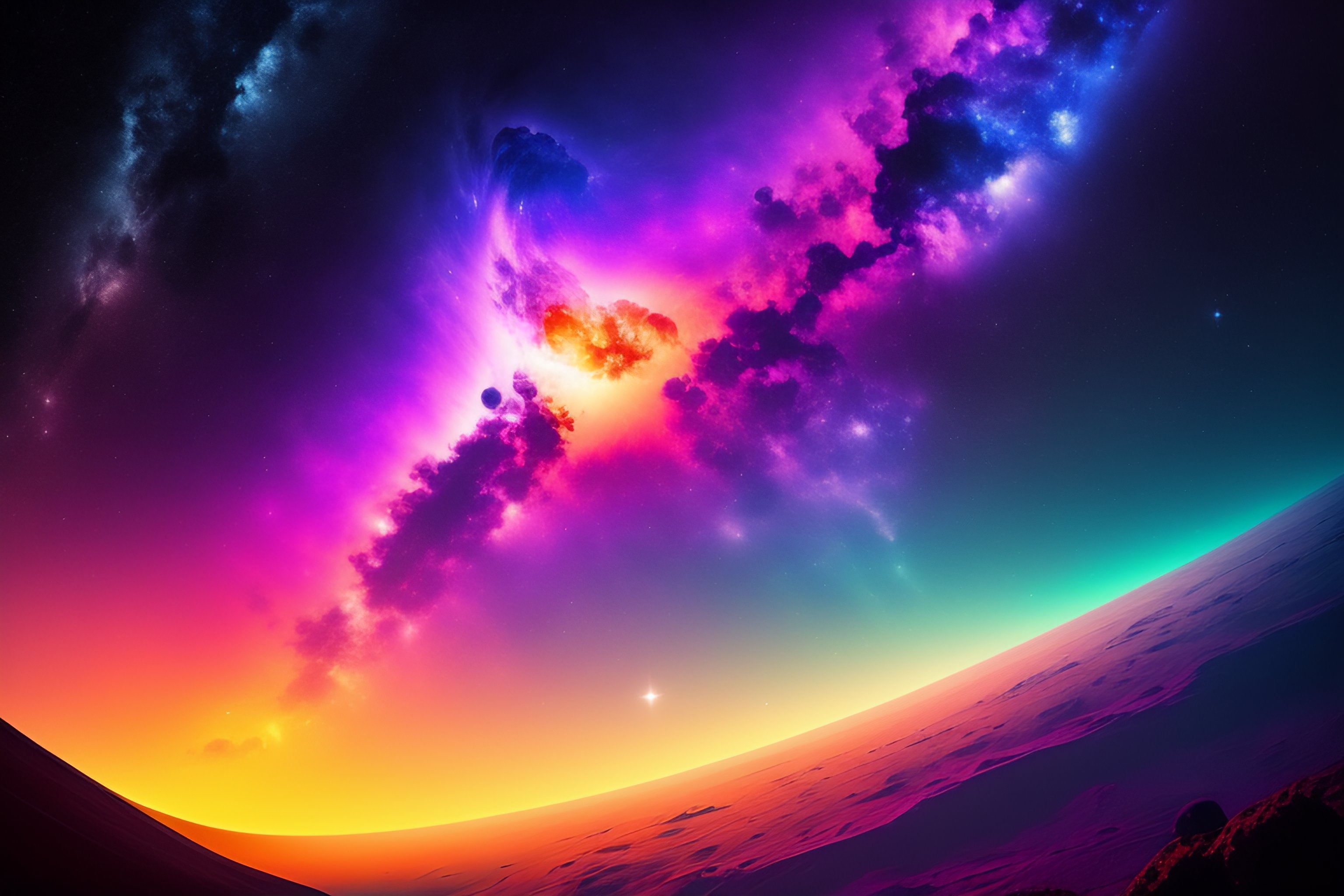 Lexica - Abystract, purple and blue and yellow. and planet earth. path ...