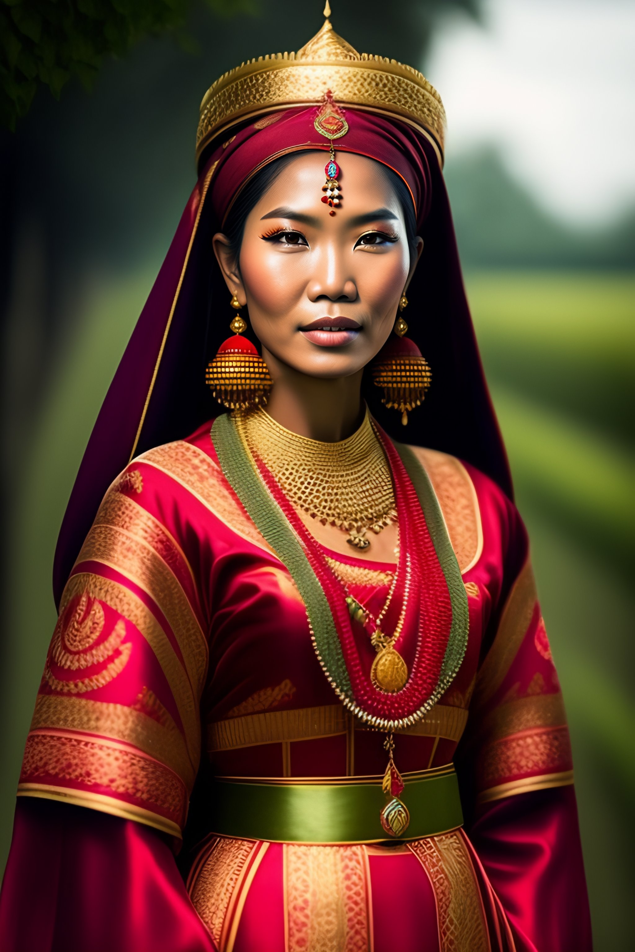 Lexica - Strikingly beautiful Indonesian woman in Dutch traditional ...