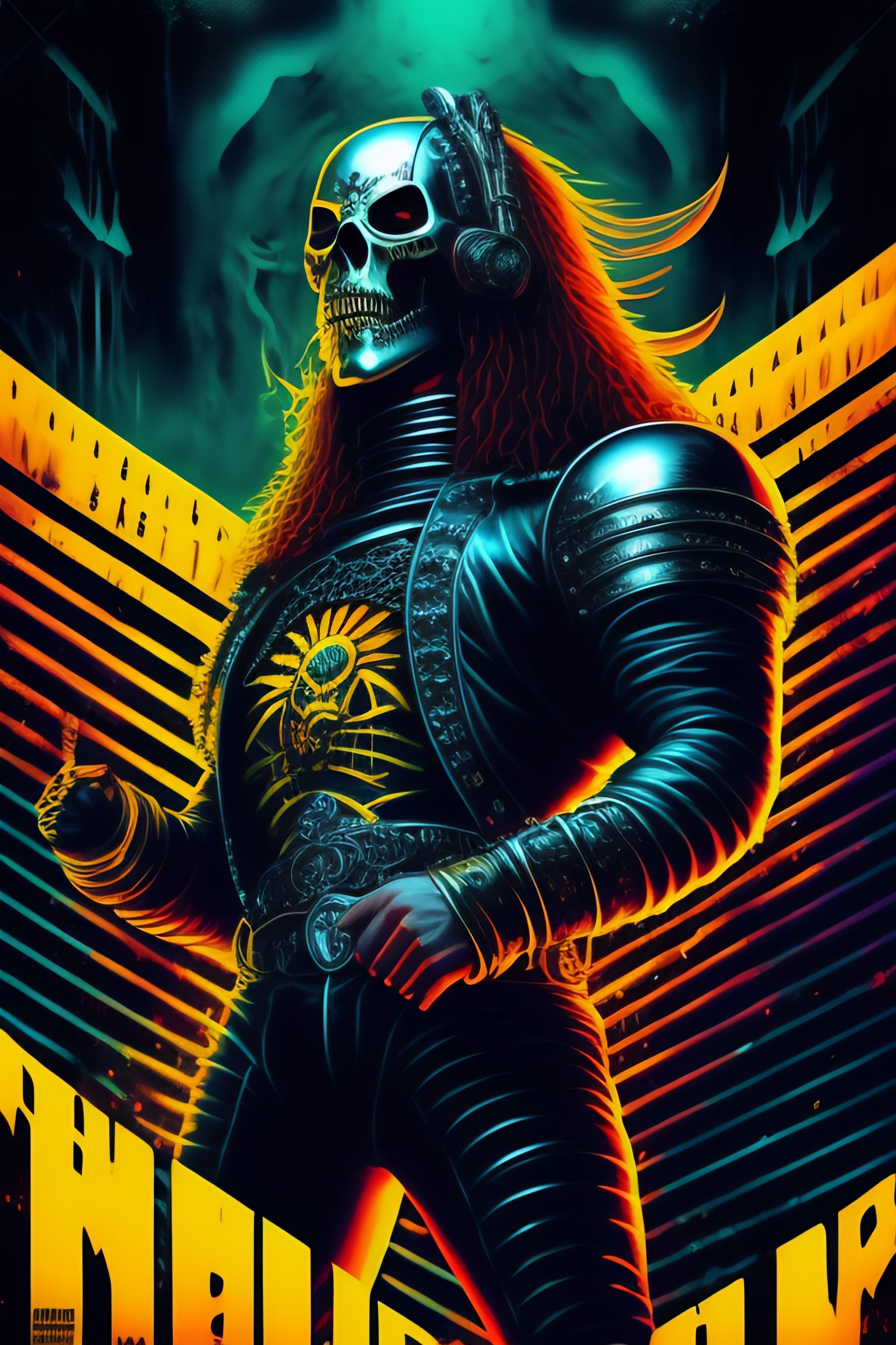 Lexica - Heavy metal art, Scary psycho killer monster, 80s scary horror ...