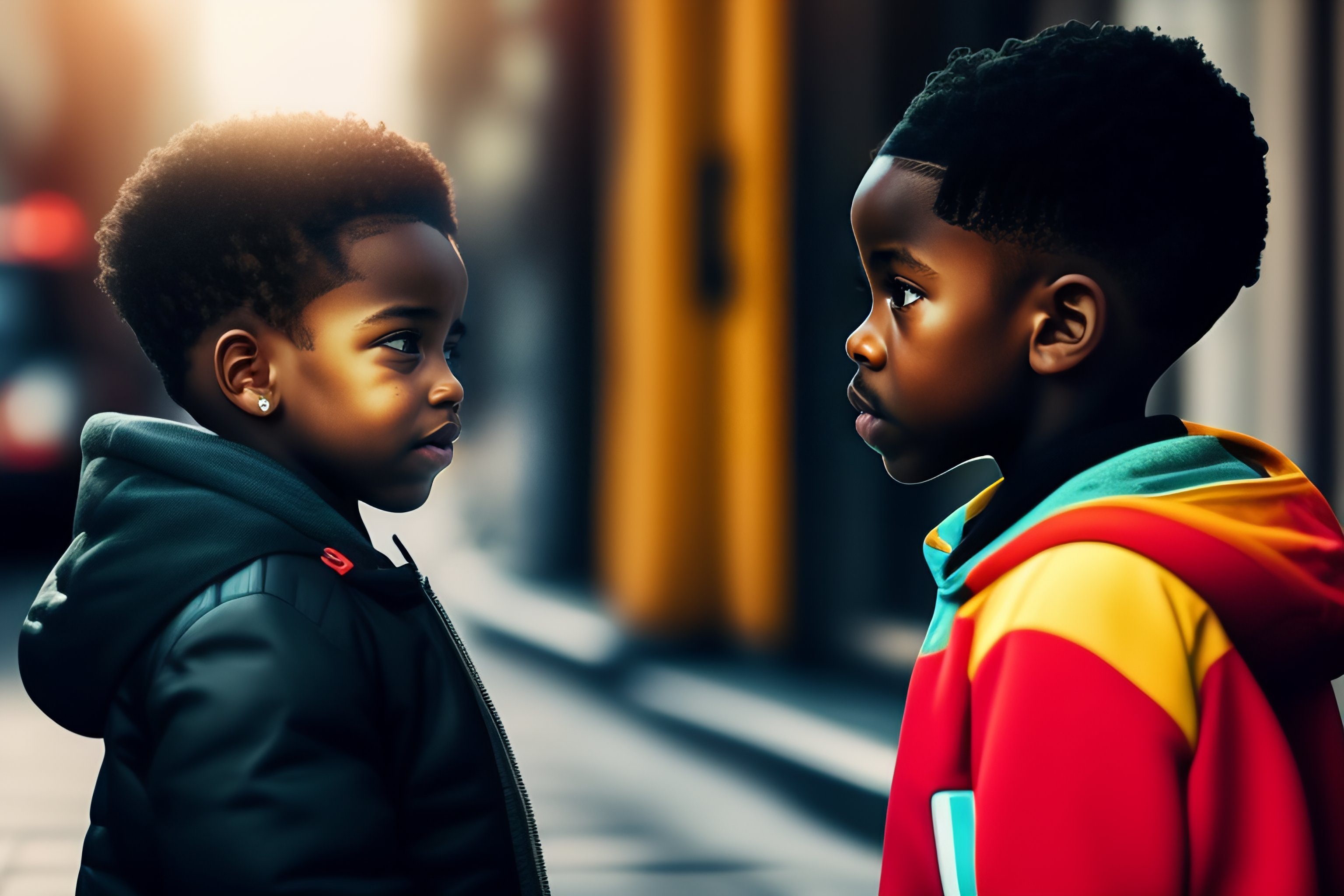 Lexica - BLACK BOY SPEAKING KIND WORDS TO STRANGER