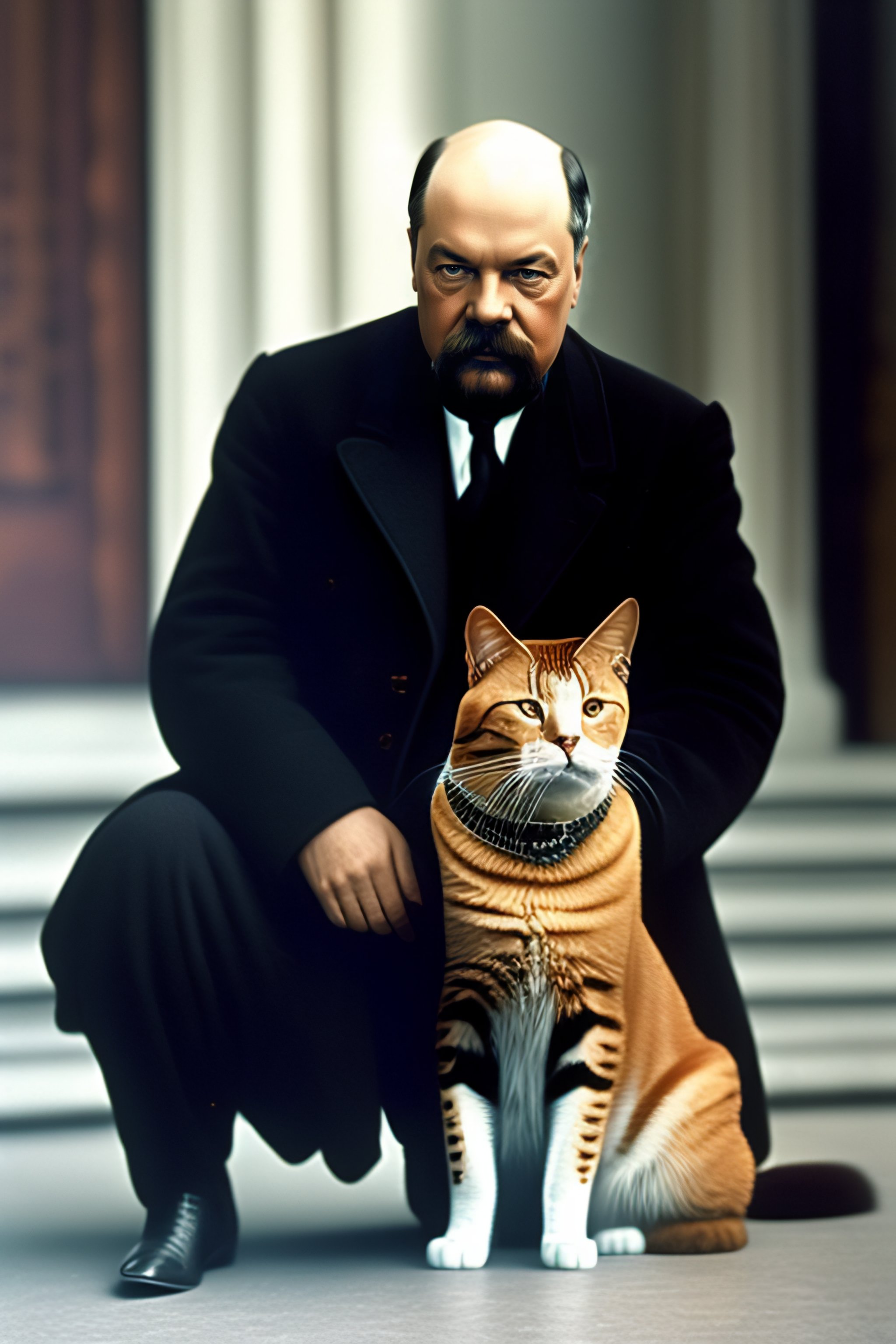 Lexica - Lenin with his cat