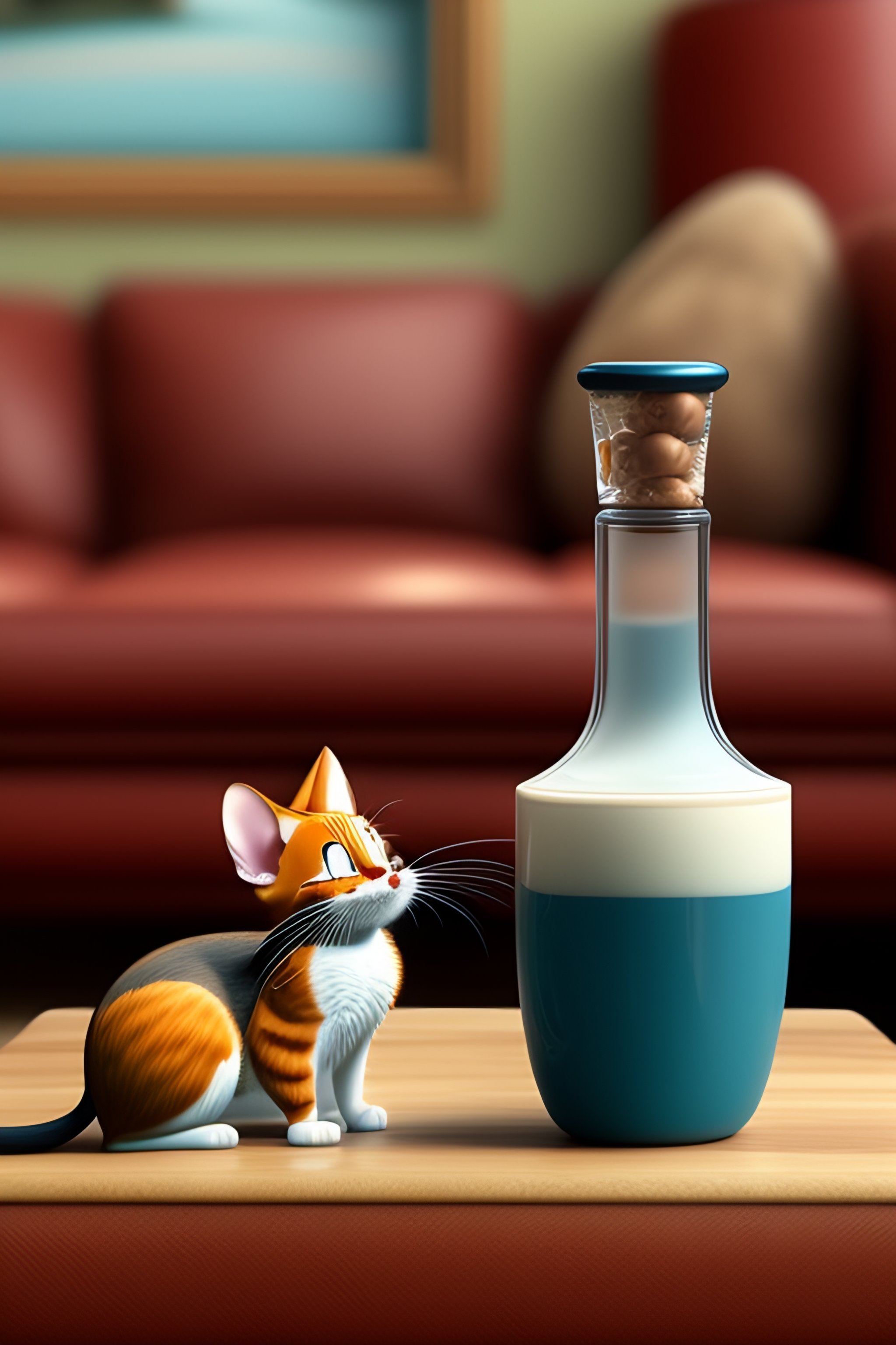 Lexica - Tom and Jerry as a real persons in real life, photo realistic