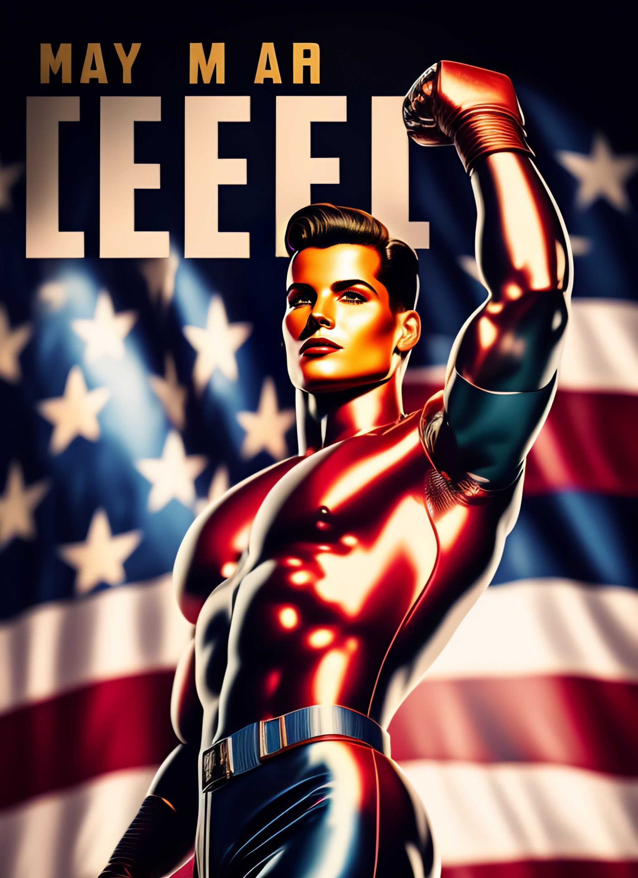 Lexica - A male young man the riveter "We can do it !" poster by John ...