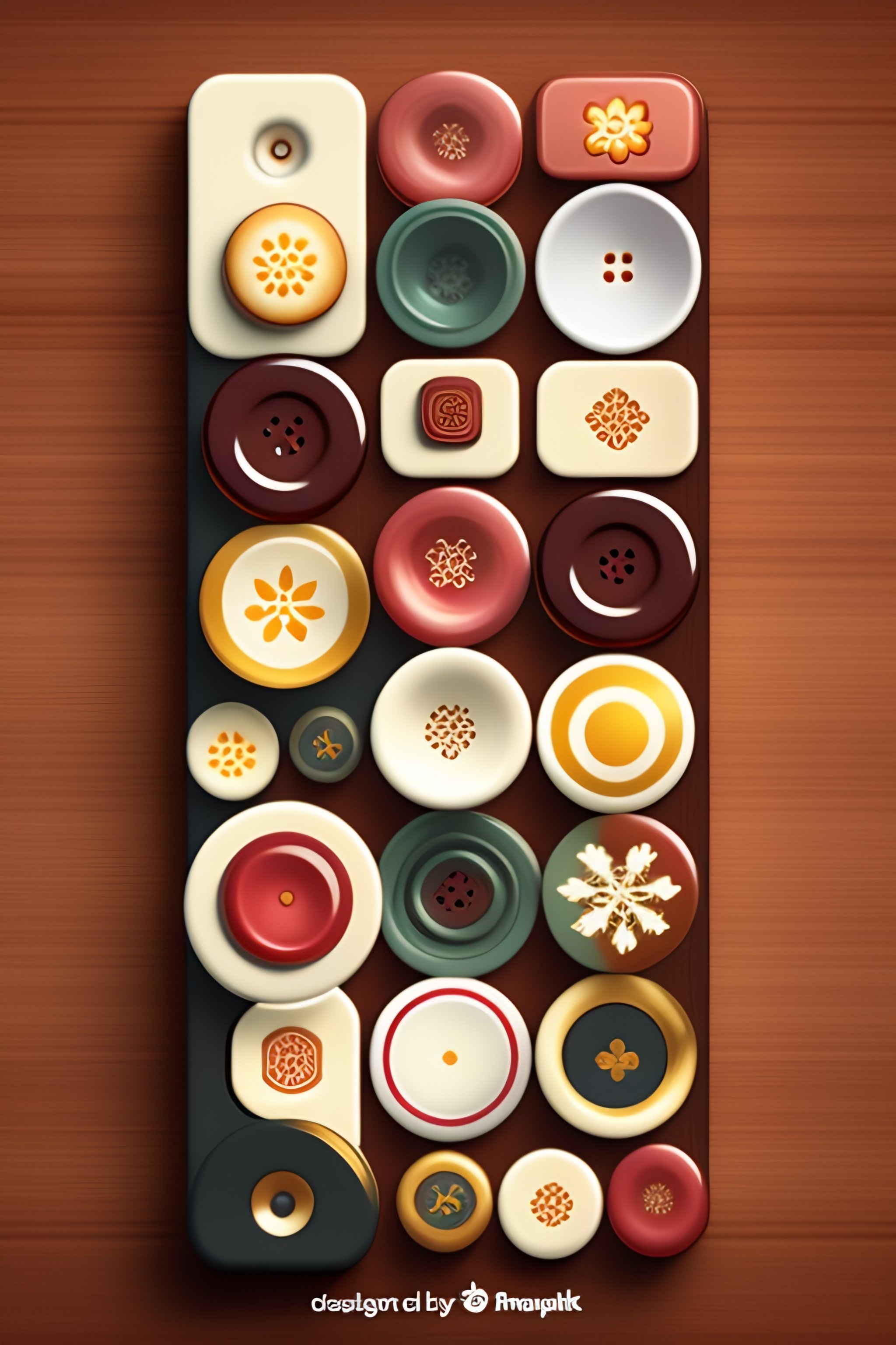 Lexica - Buttons design, elements kit, food