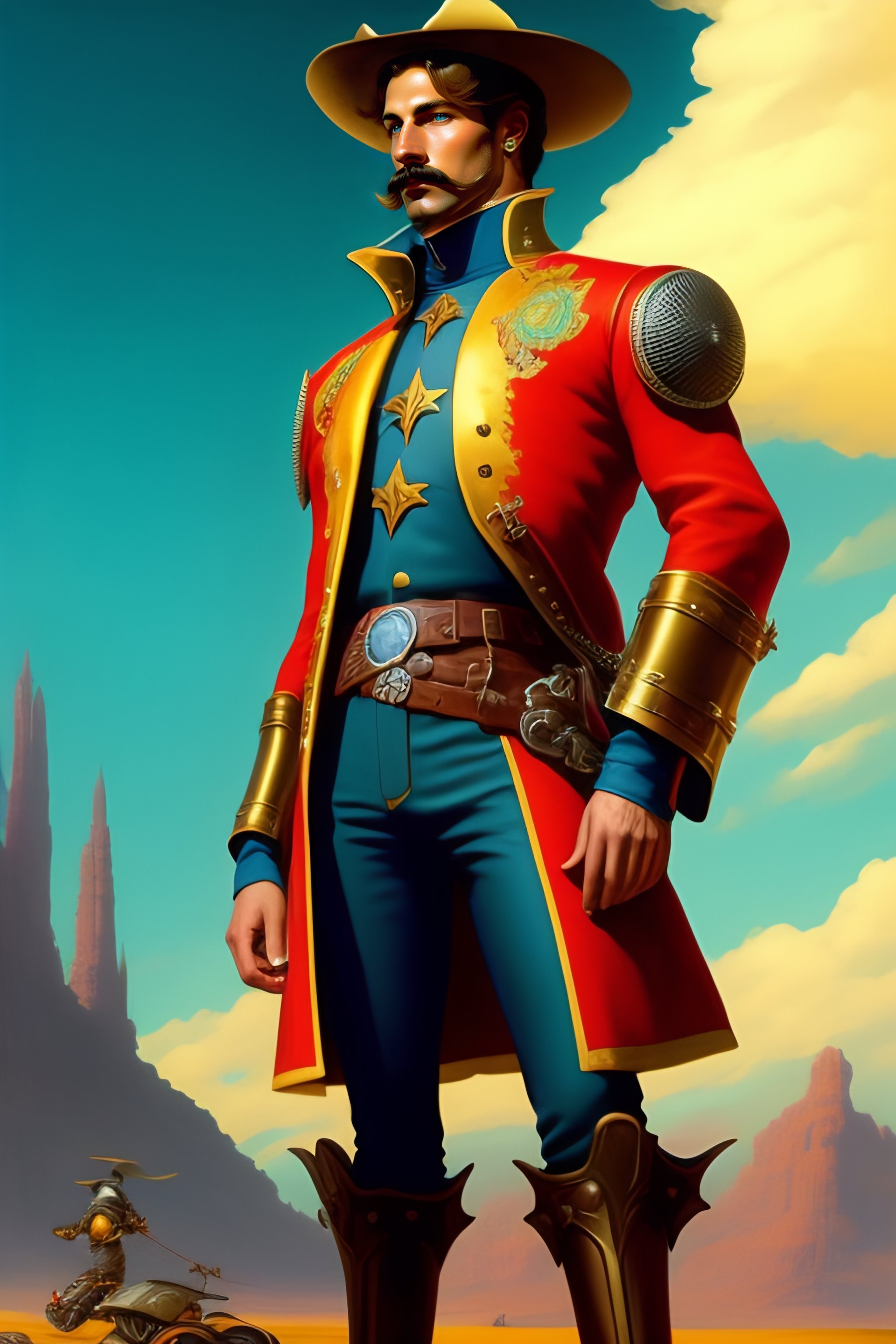 Lexica - Young male, short haired Blonde mccree from overwatch, rollie ...