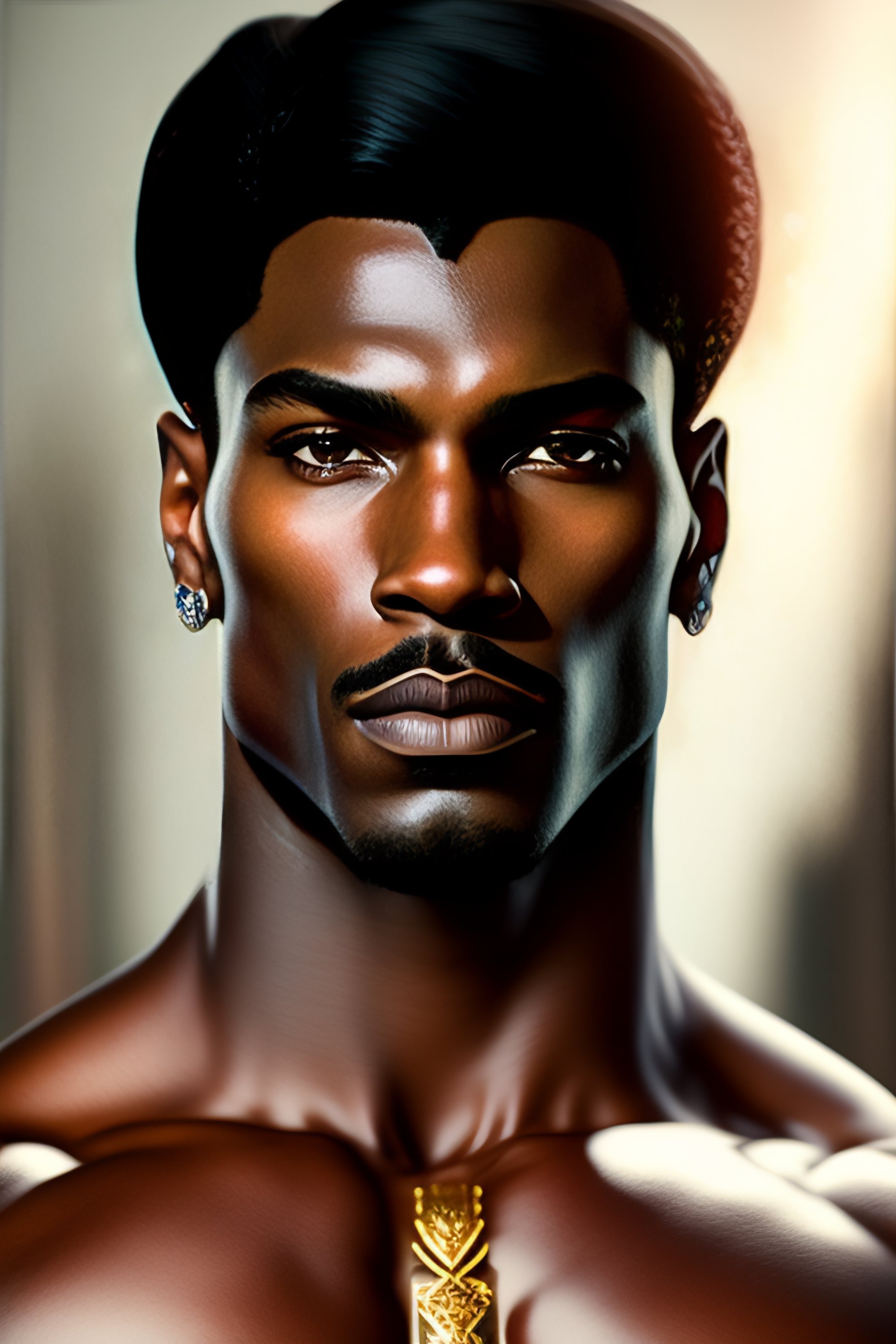 Lexica - Portrait of a prince with muscular body. photo realistic ...
