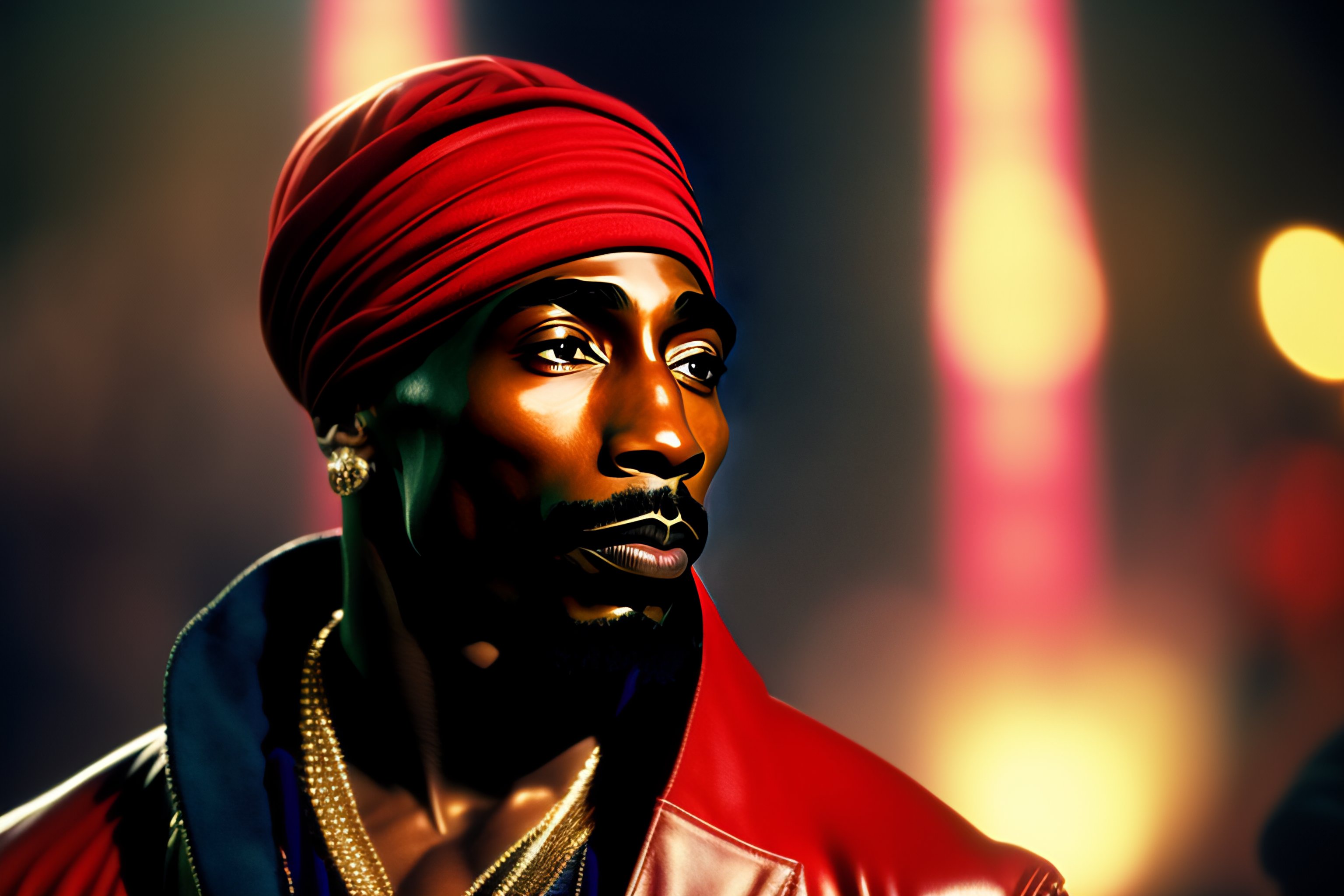 Lexica - Tupac shakur amazing old skool pic , 8k