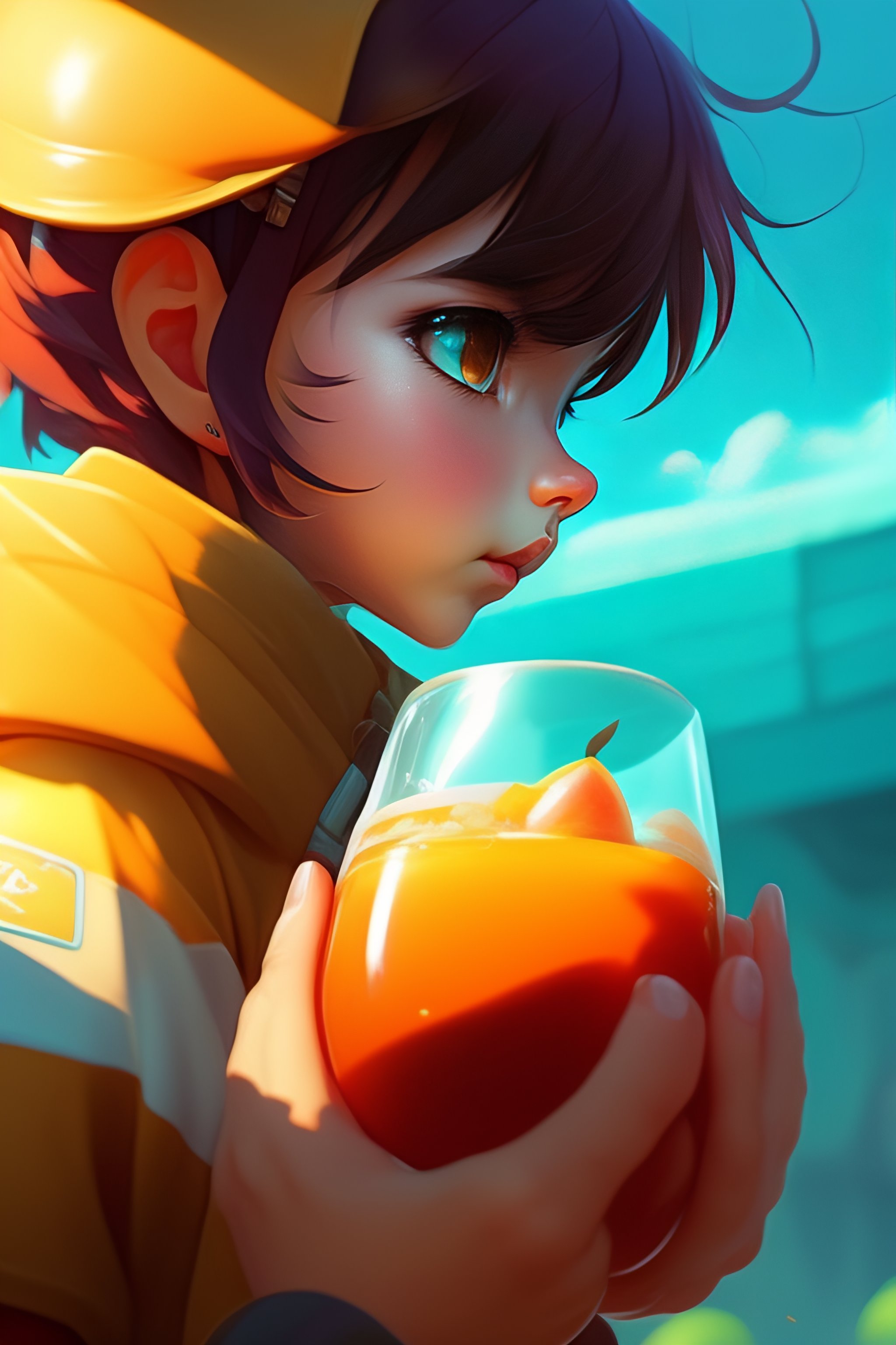 Lexica - Baby drinking juice art heartstone Video game icon, official ...