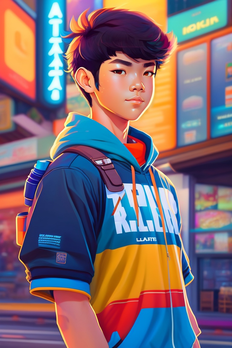 Lexica - Full body photo of a Hawaiian teen boy, style of laurie ...