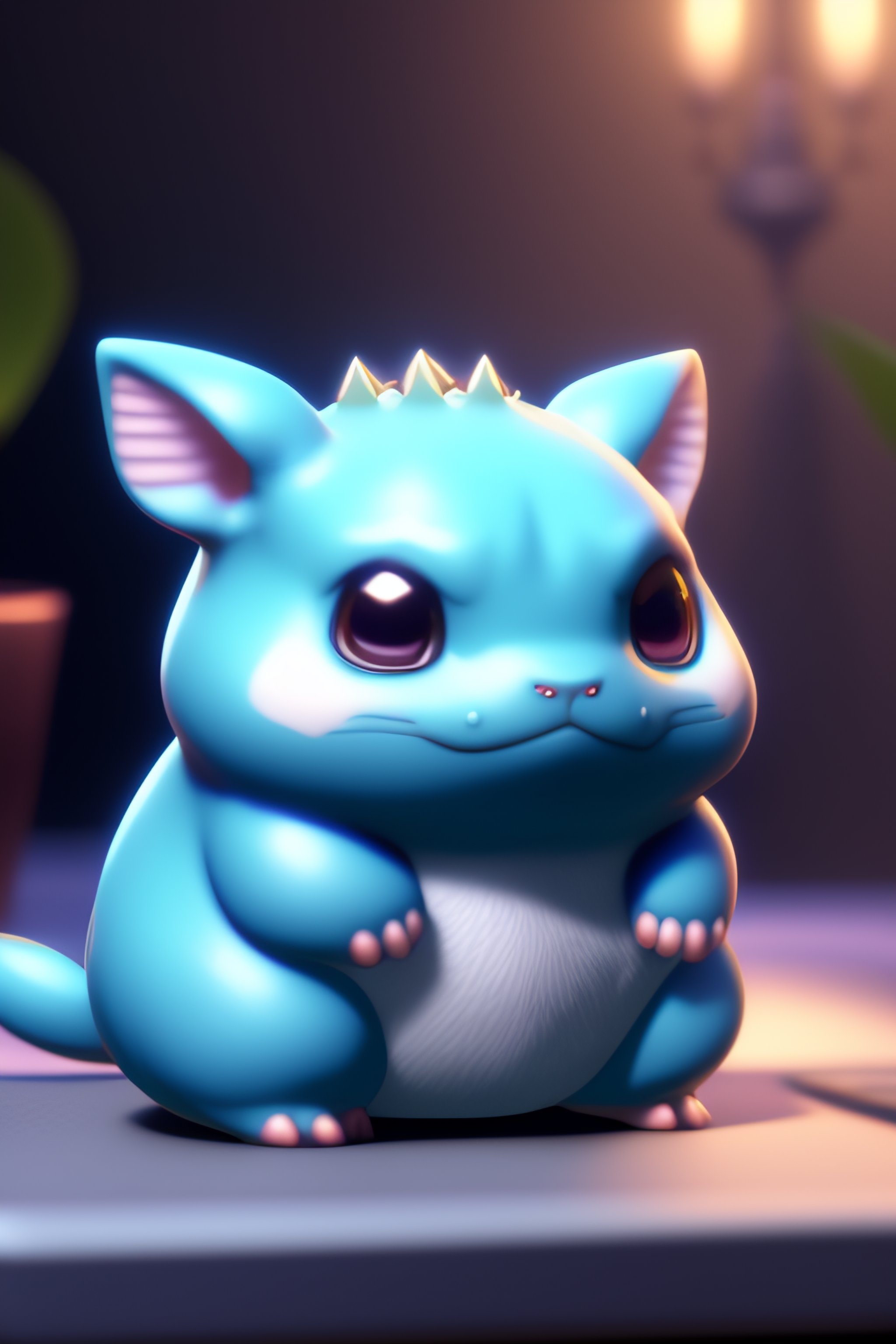 Lexica - Cute small bulbasaur sitting in front of laptop ,unreal engine ...