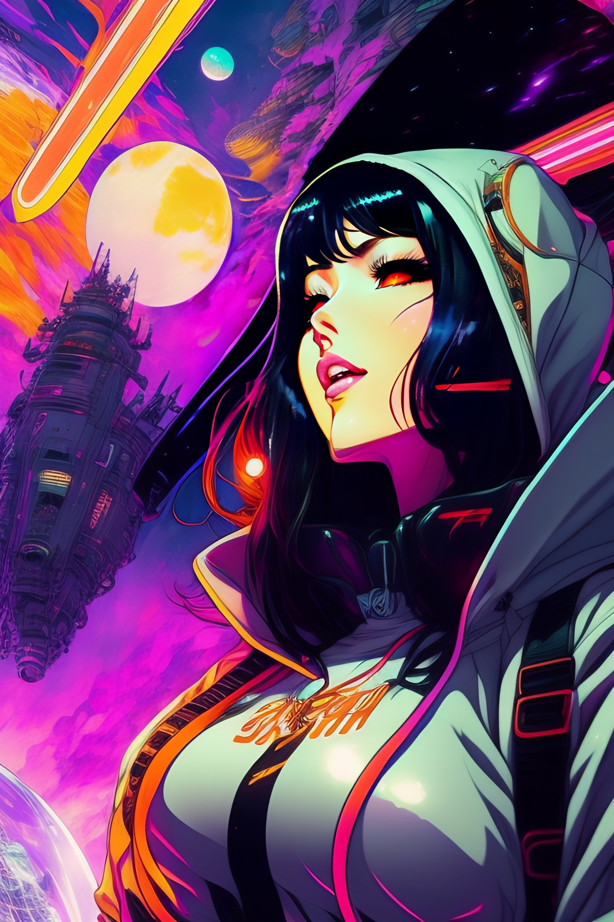 Lexica - Anime style. cluttered starship interior; by kaethe butcher ...