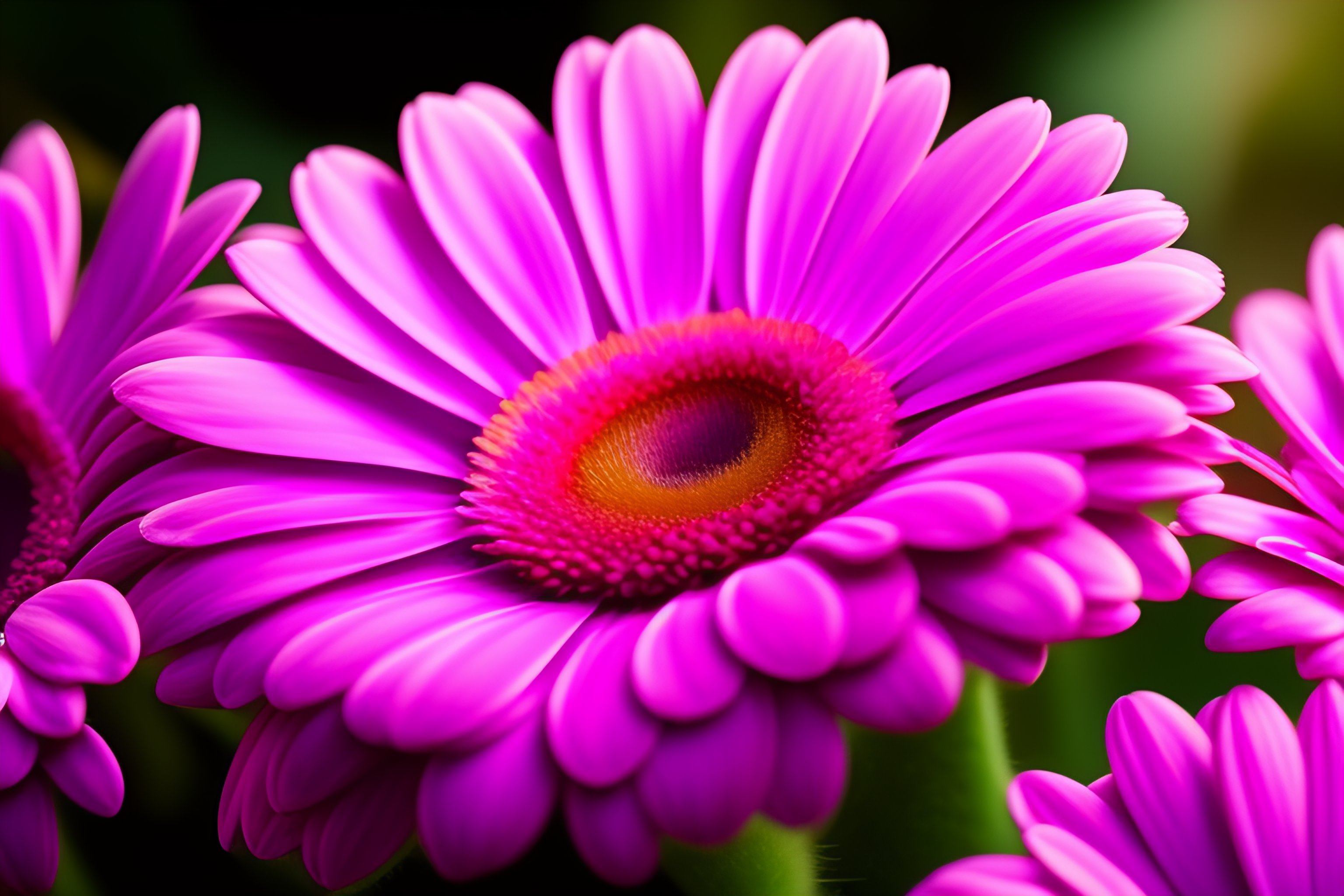Lexica - Large painted purple and pink gerbera daisy, close up, only 1 ...