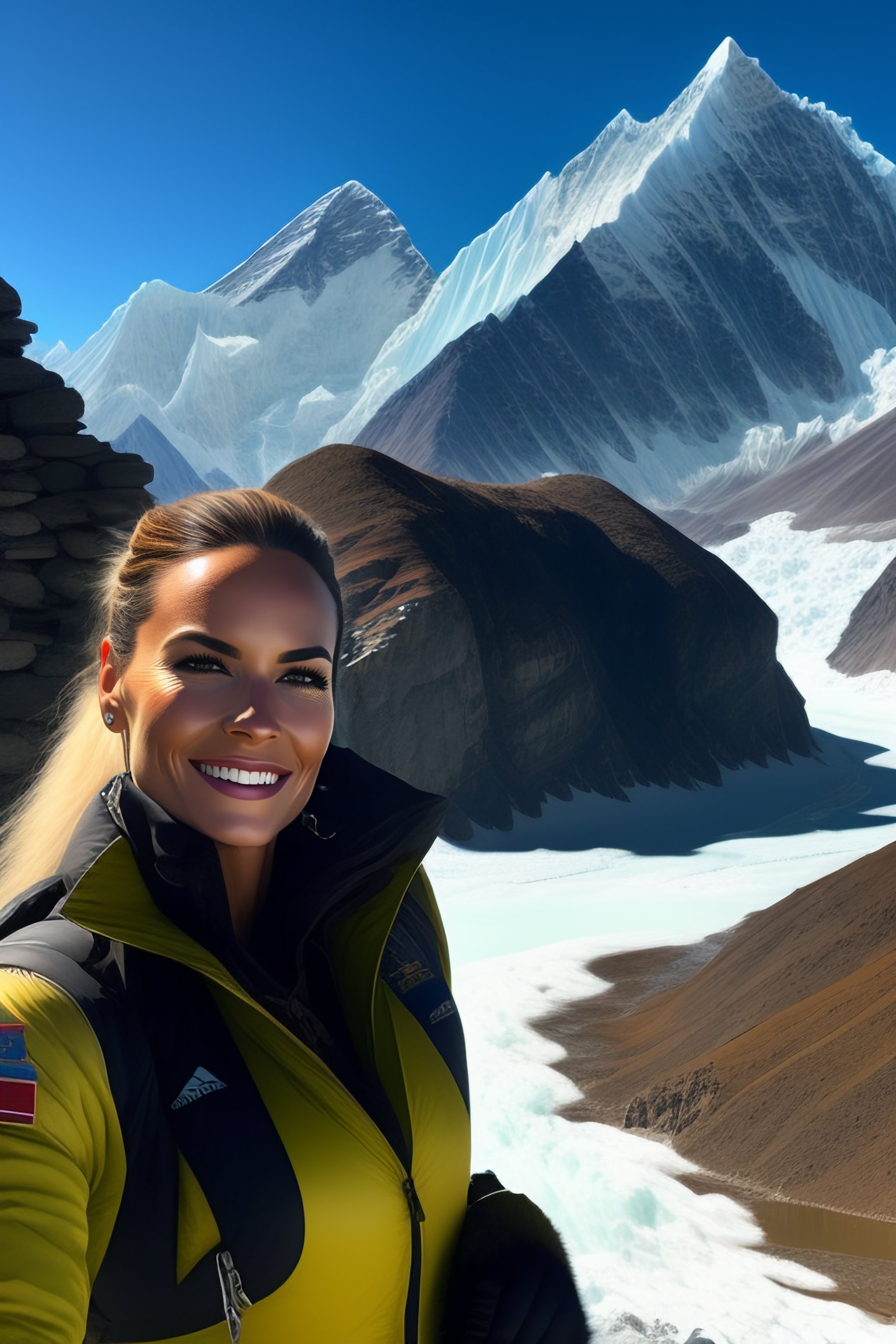 Lexica - Real life lara croft in Everest Base Camp, Nepal