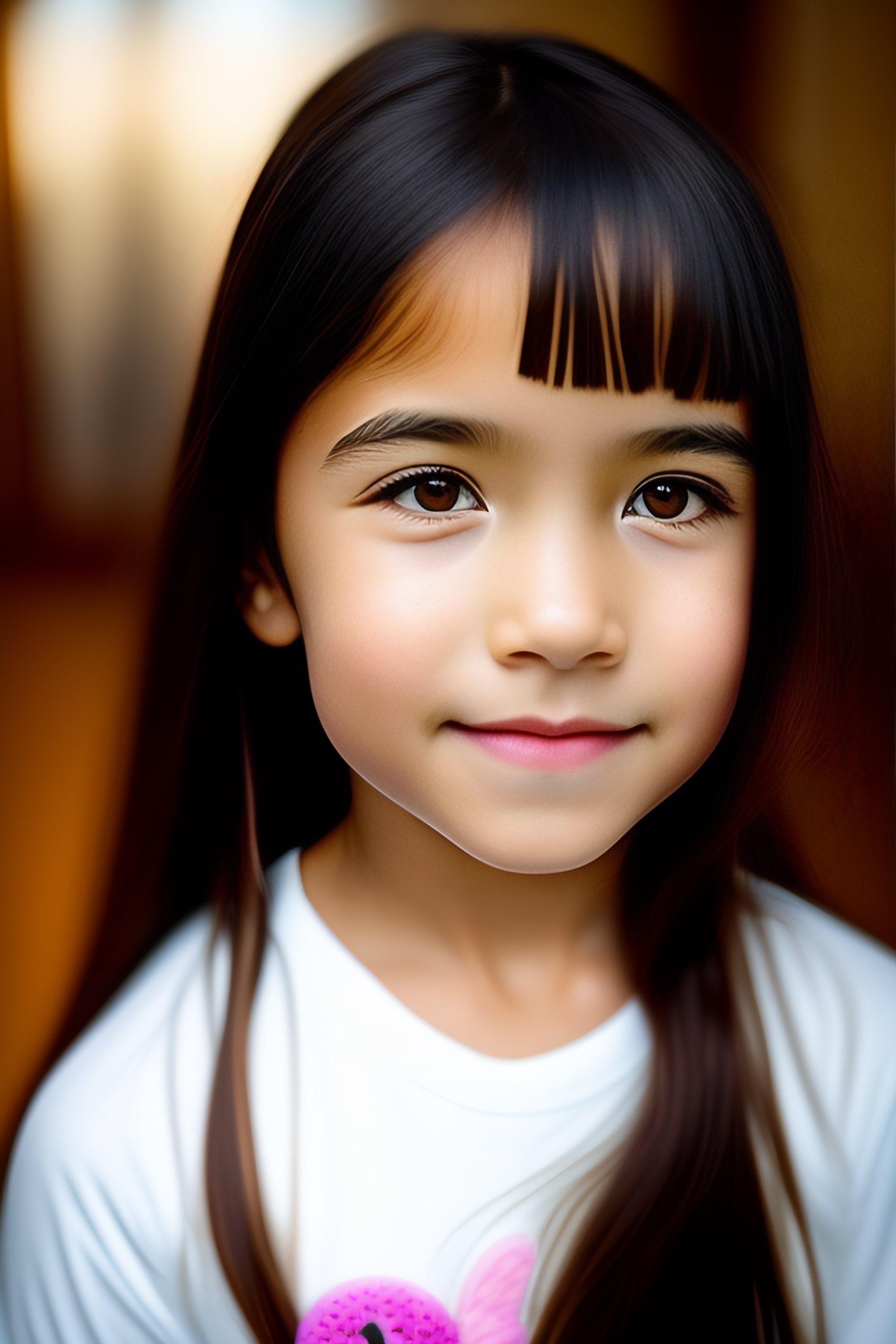 Little Girls With Brown Hair And Brown Eyes