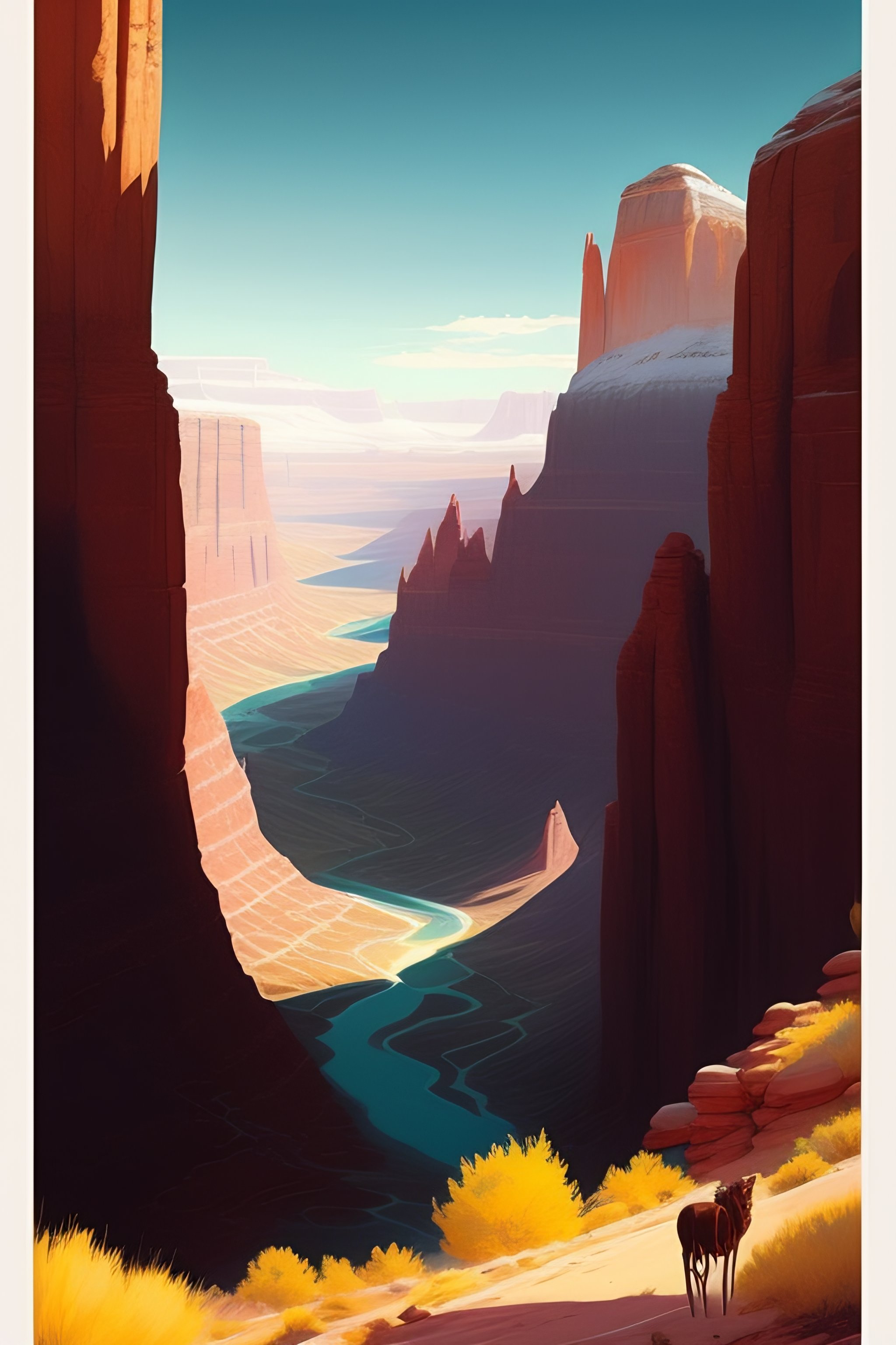 Lexica - Greg rutkowski travel poster utah
