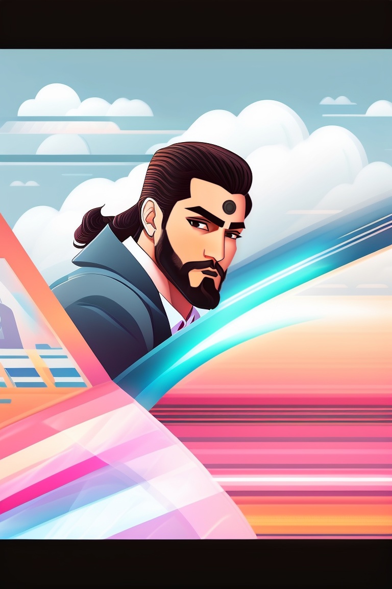 Lexica - Hyper detailed illustration of a south Indian male podcaster ...