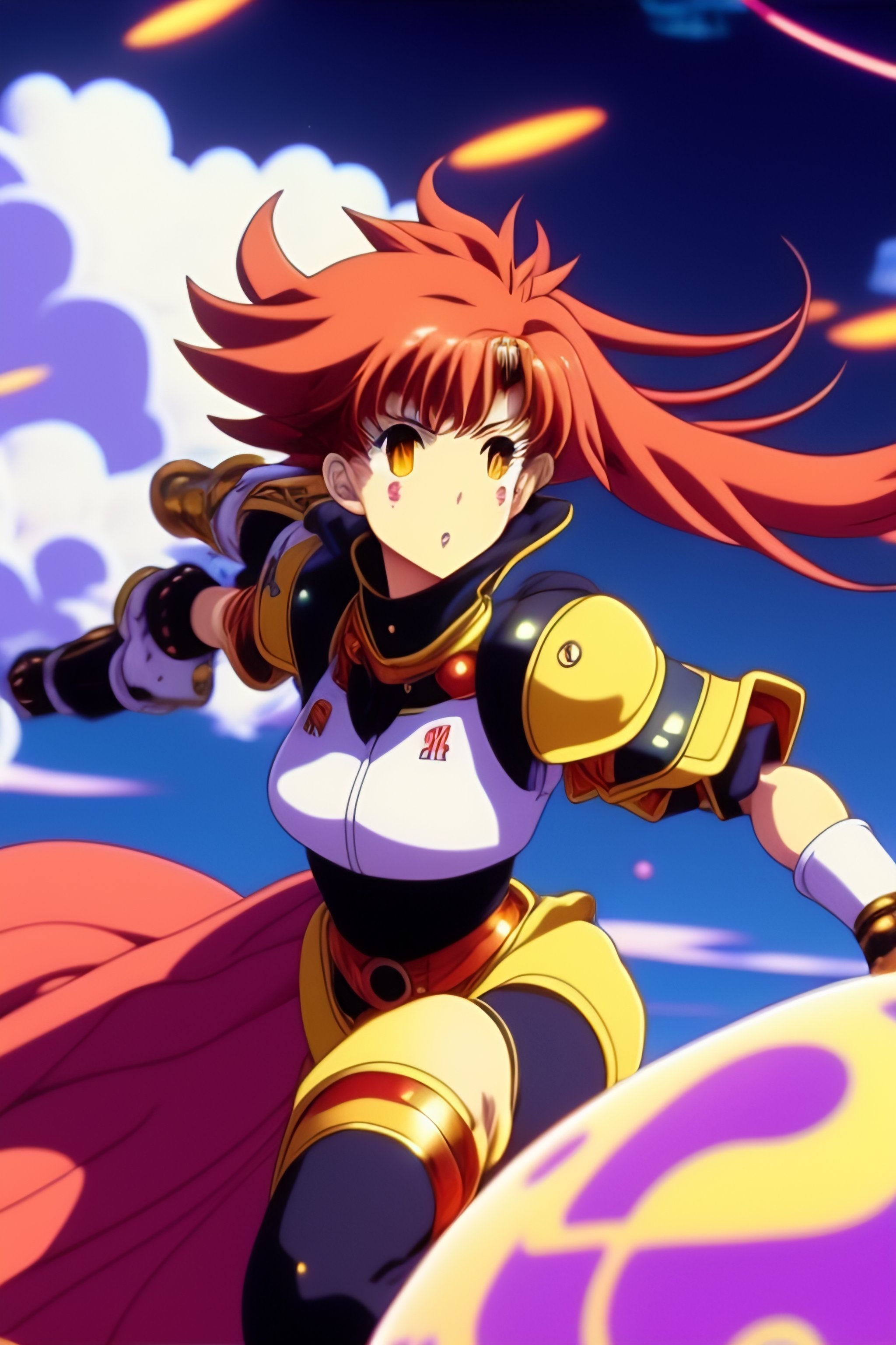 Lexica - Vintage anime screenshot from a galactic gladiator, 90’s anime ...