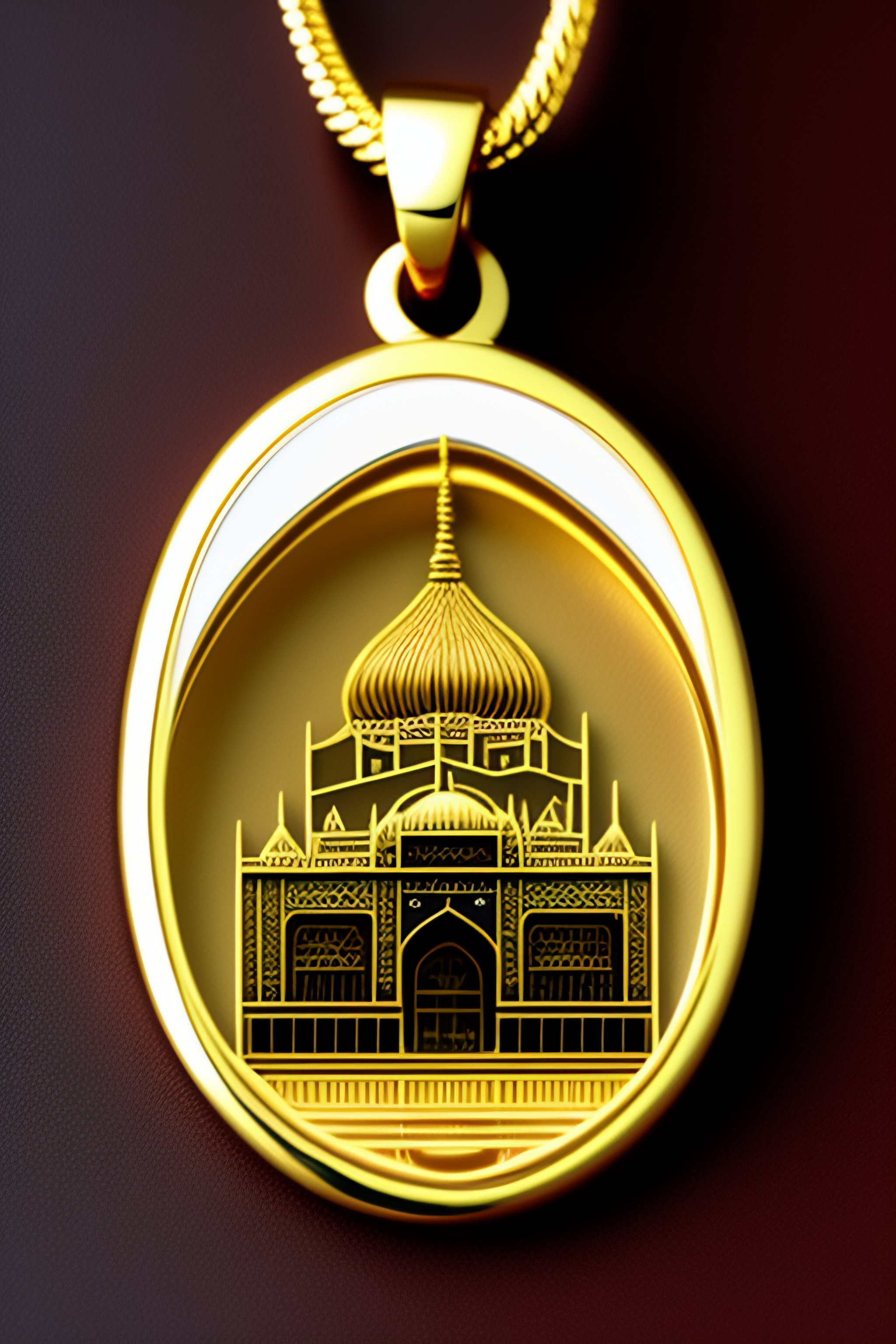 Lexica - Isometric Kaaba pendant