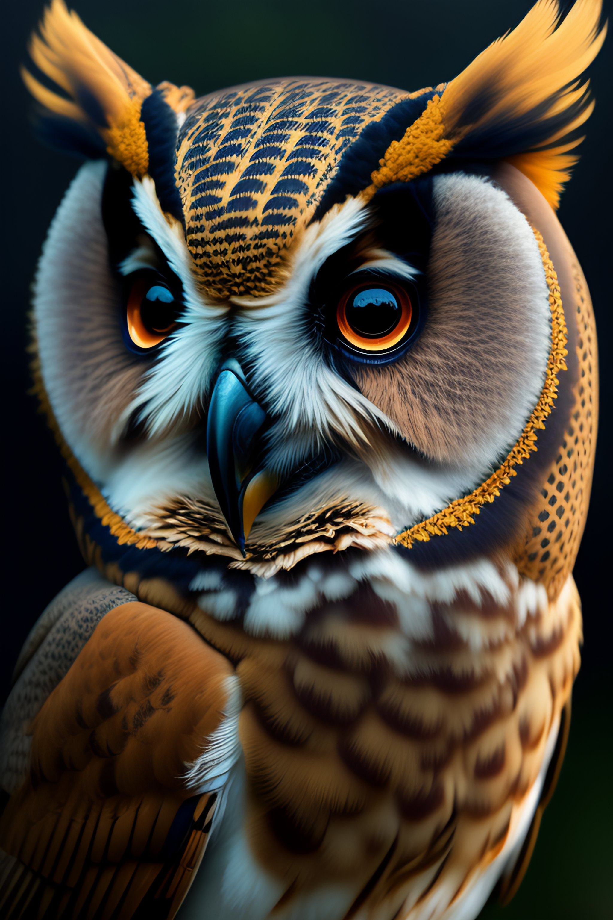 Lexica - An murderer owl, ultrarealistic