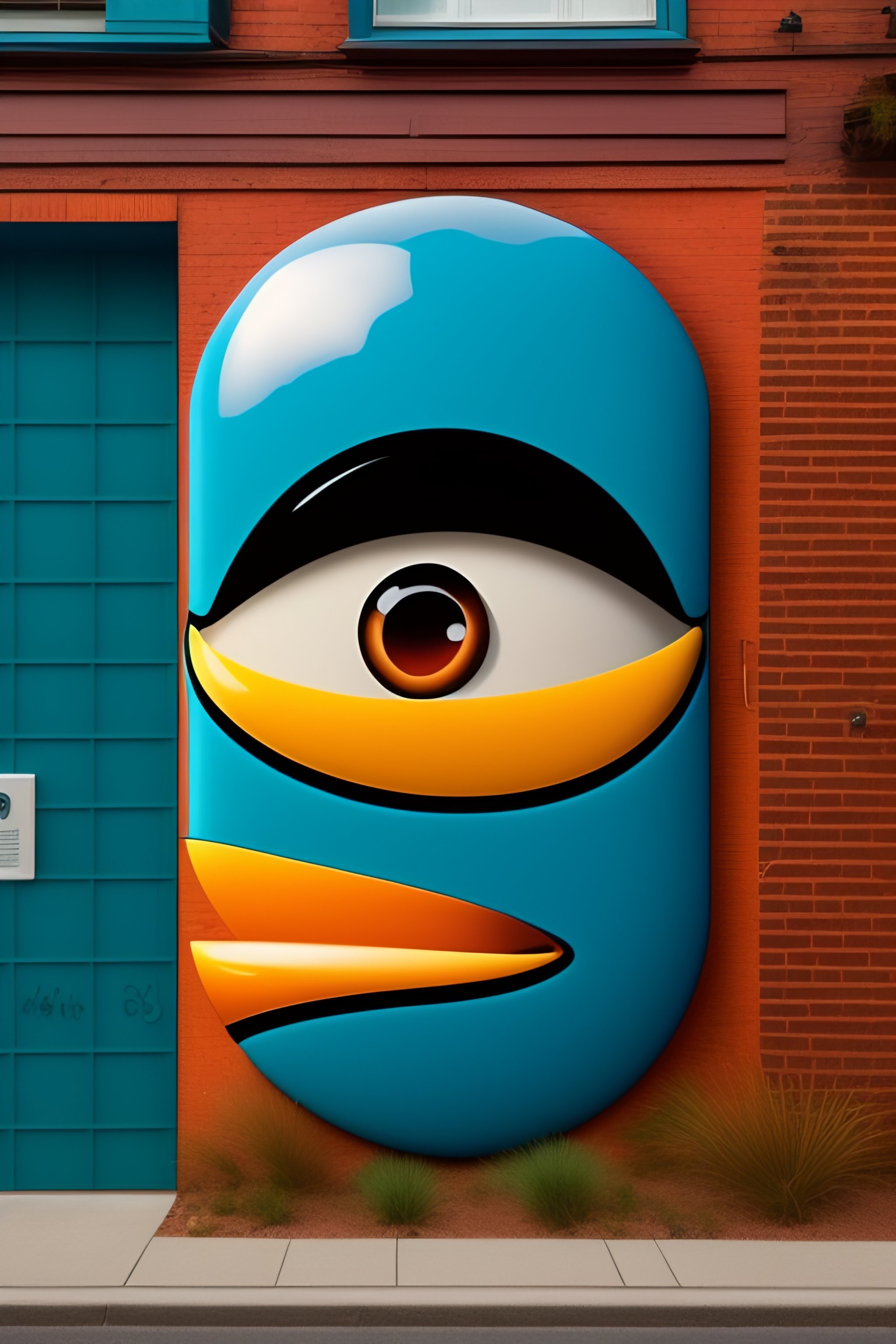 Lexica - Emoji zany face graffiti