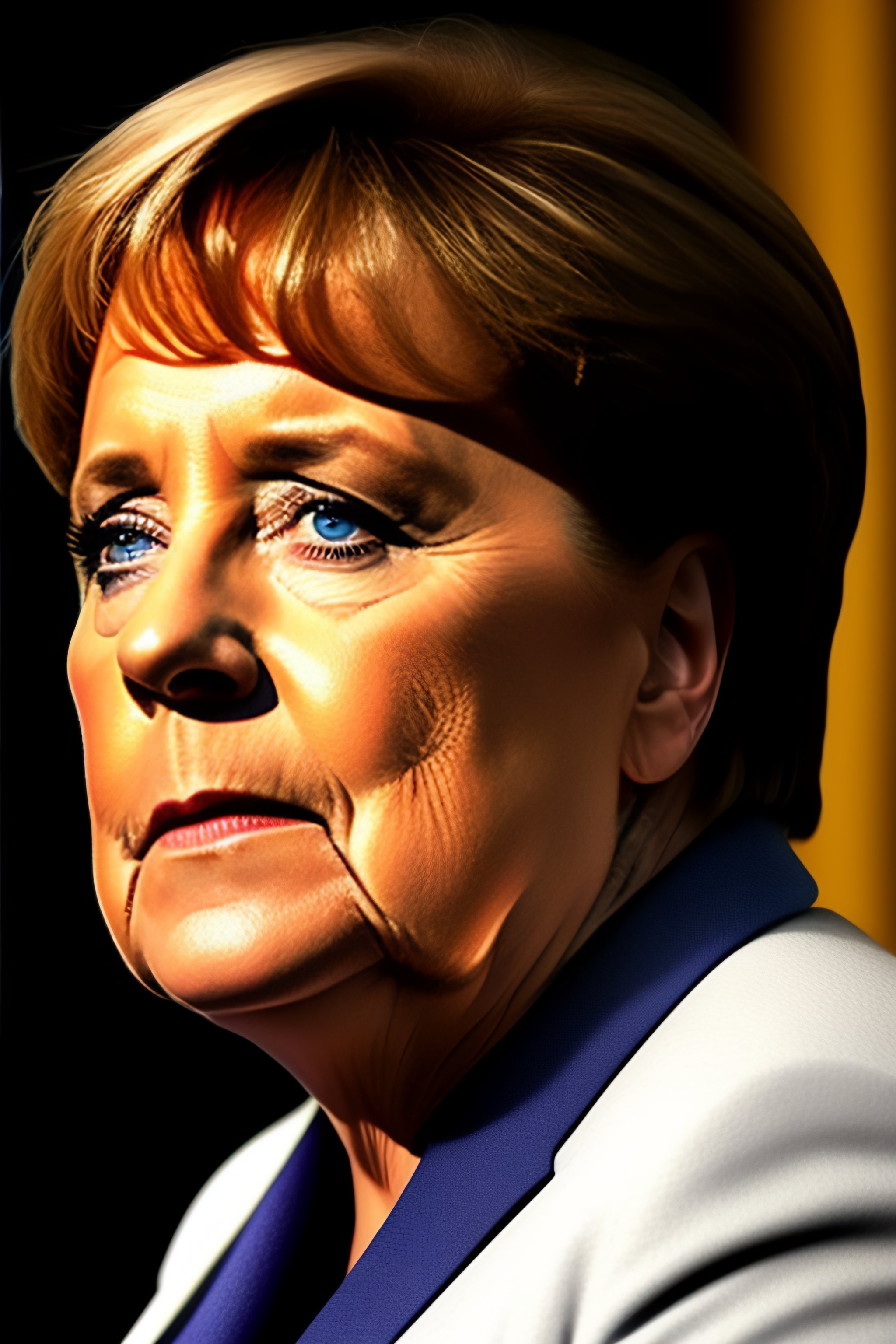 Lexica - Angela merkel with a neck tattoo