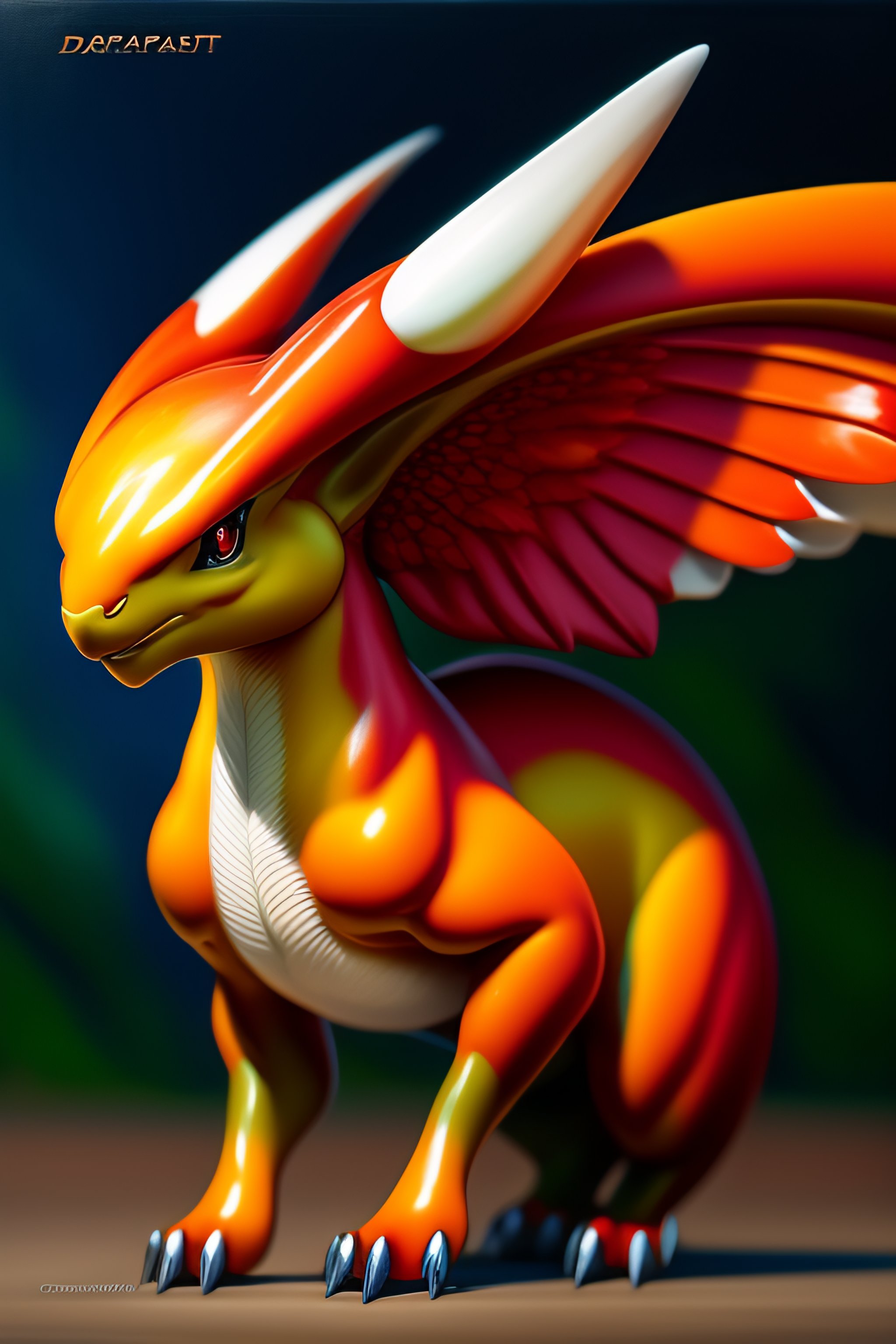 Lexica - Realistic oil painting of dragaplut from pokemon