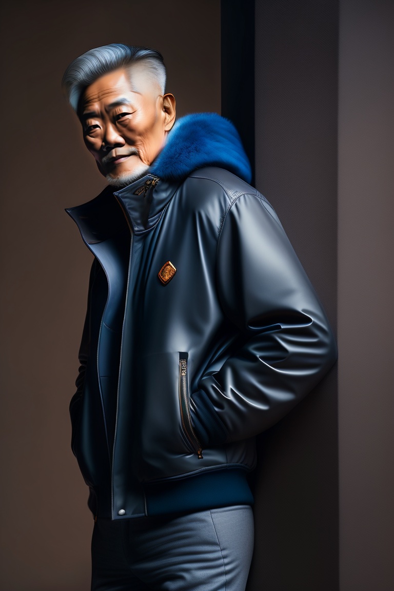 Lexica - An advertisement pic with a stunning Chinese old man model ...