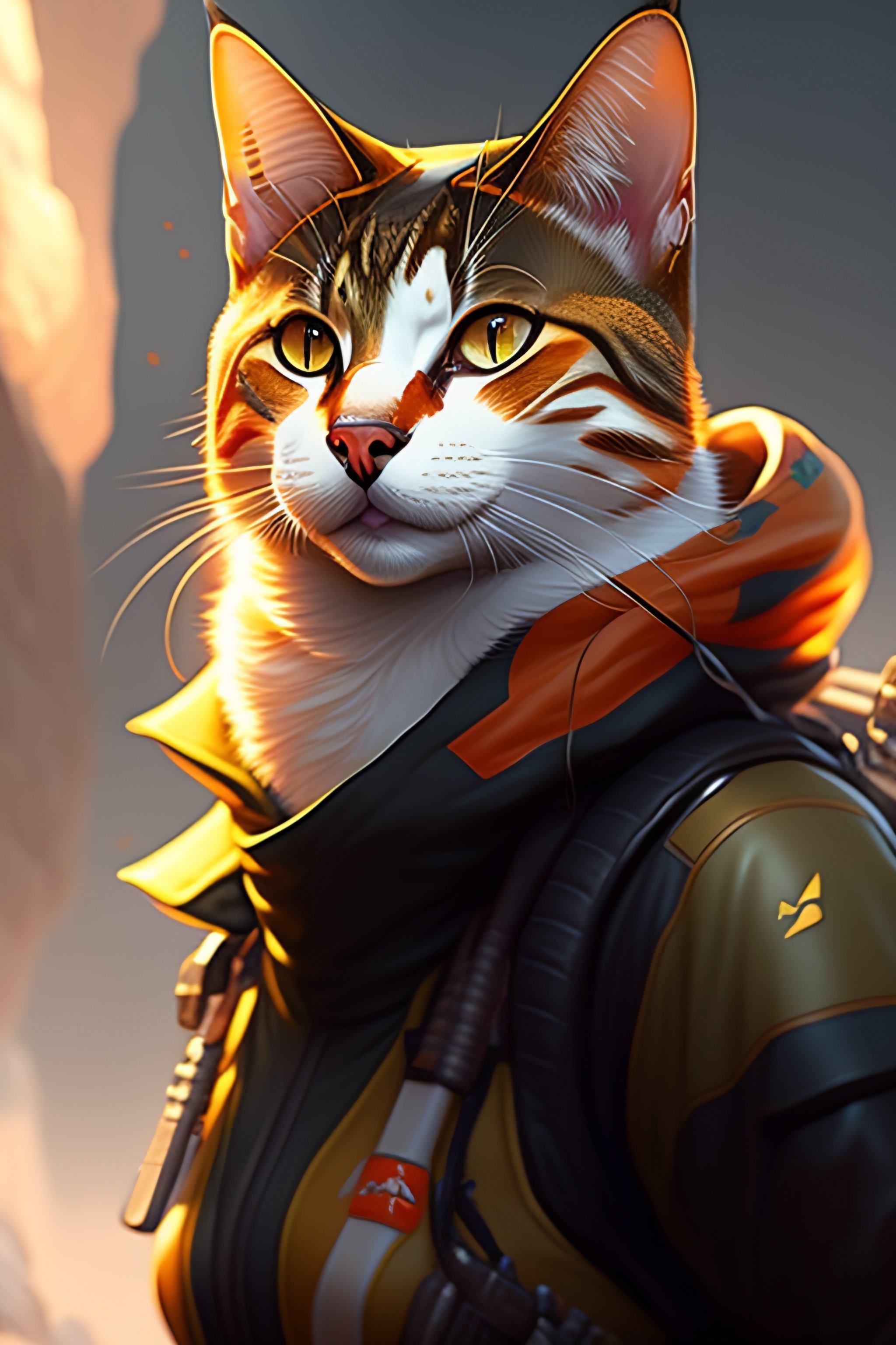 Lexica - A Tabby Cat in Apex Legends style, highly detailed, digital ...