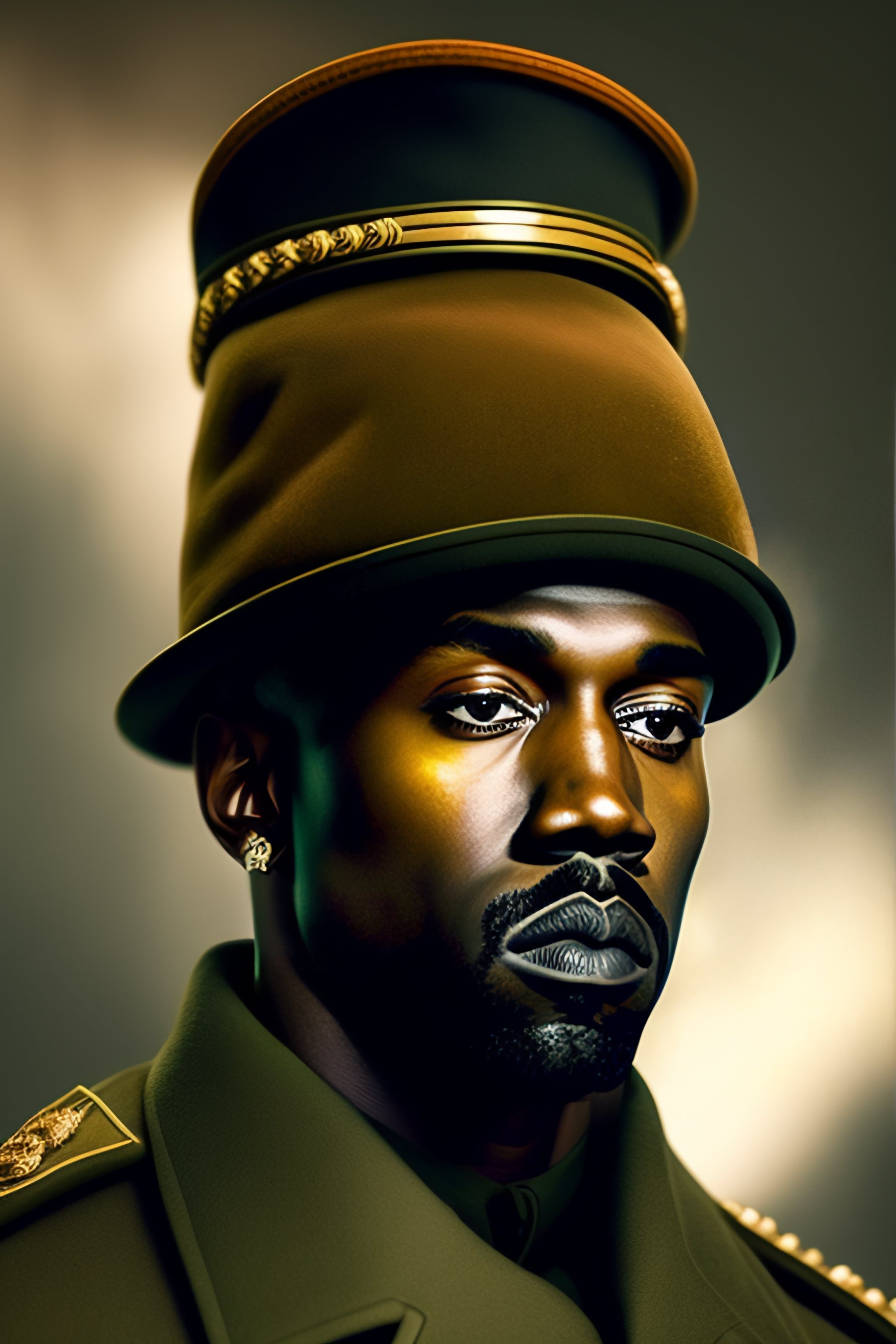 Lexica - Kanye west as a German soldier from ww2, cinematic, movie ...