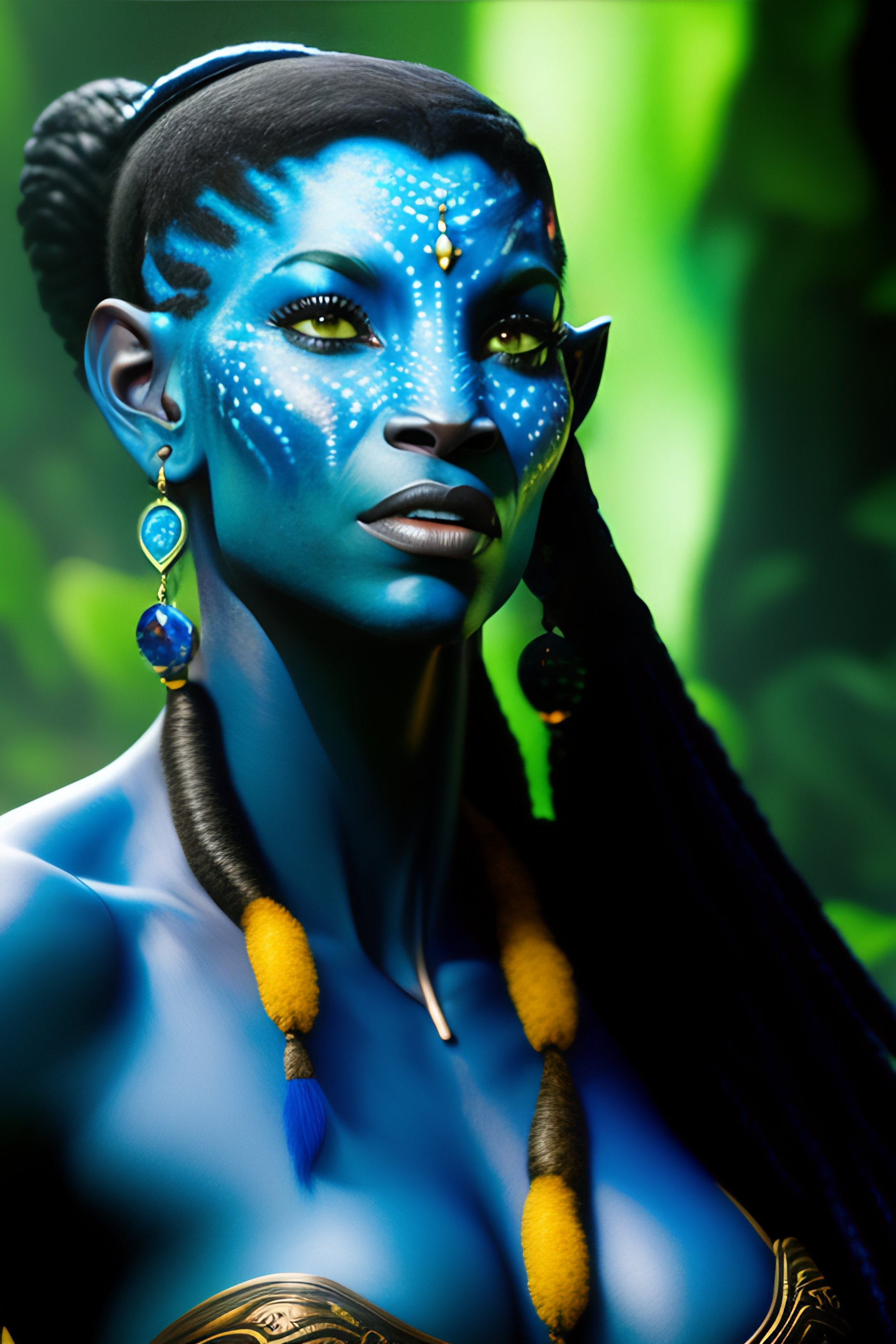 Lexica - A hyper realistic photo of blue Na'vi from the movie Avatar ...