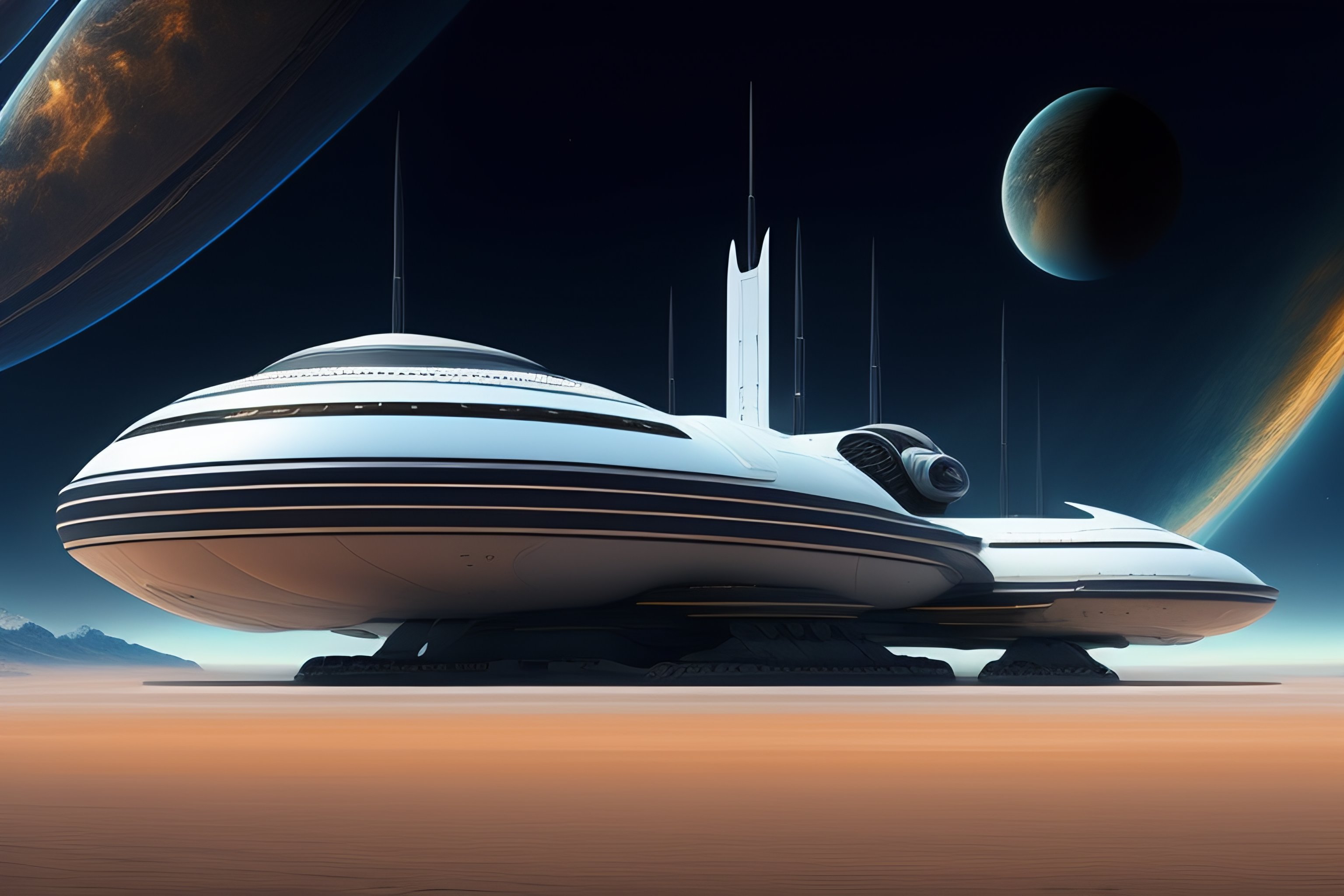 Lexica - Spaceship panorama, sci-fi, Hans Rudolf «Rüdi» Giger