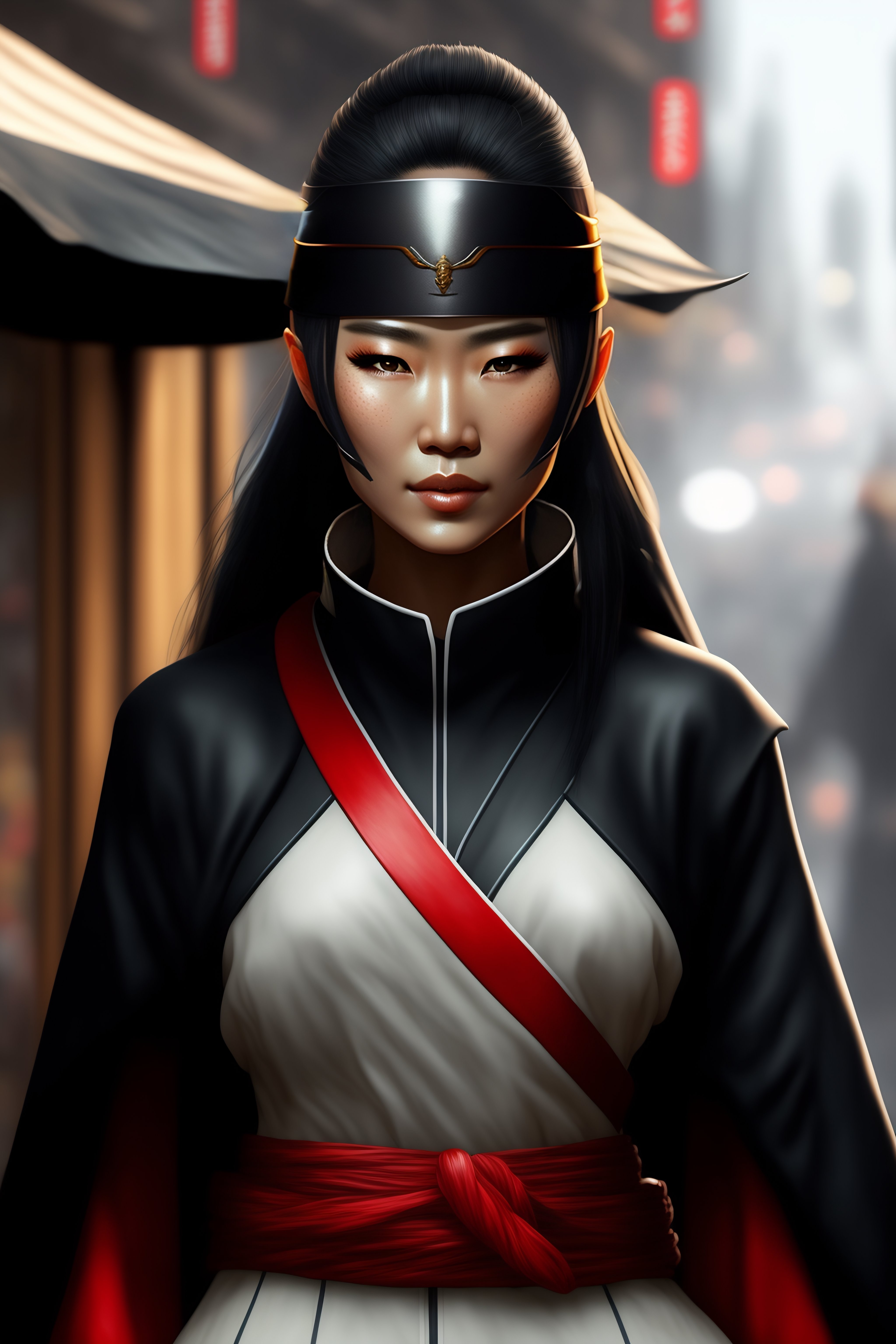 Lexica - Concept art of a japanese ninja woman, street style, clothing ...