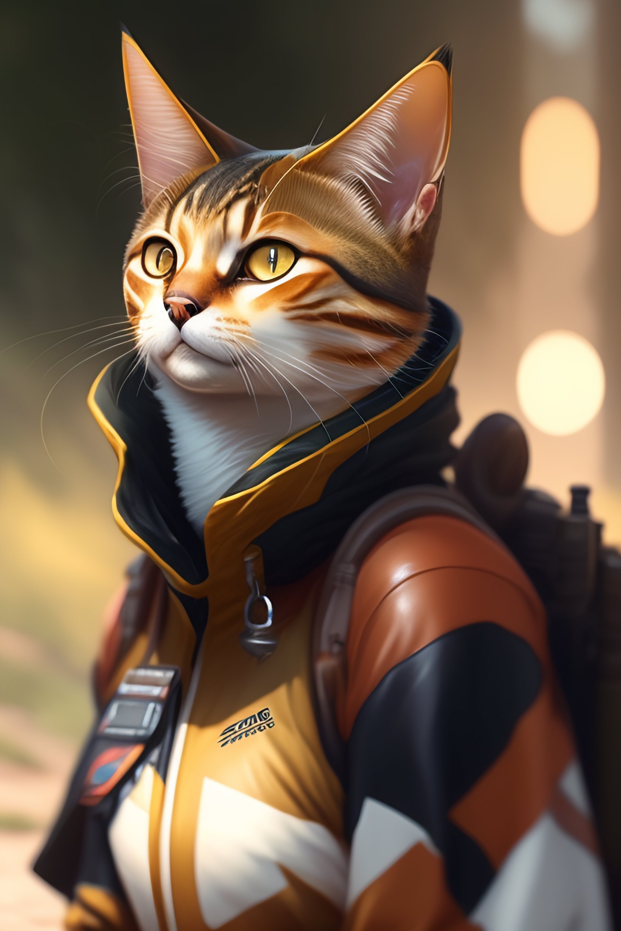 Lexica - A Tabby Cat in Apex Legends style, highly detailed, digital ...