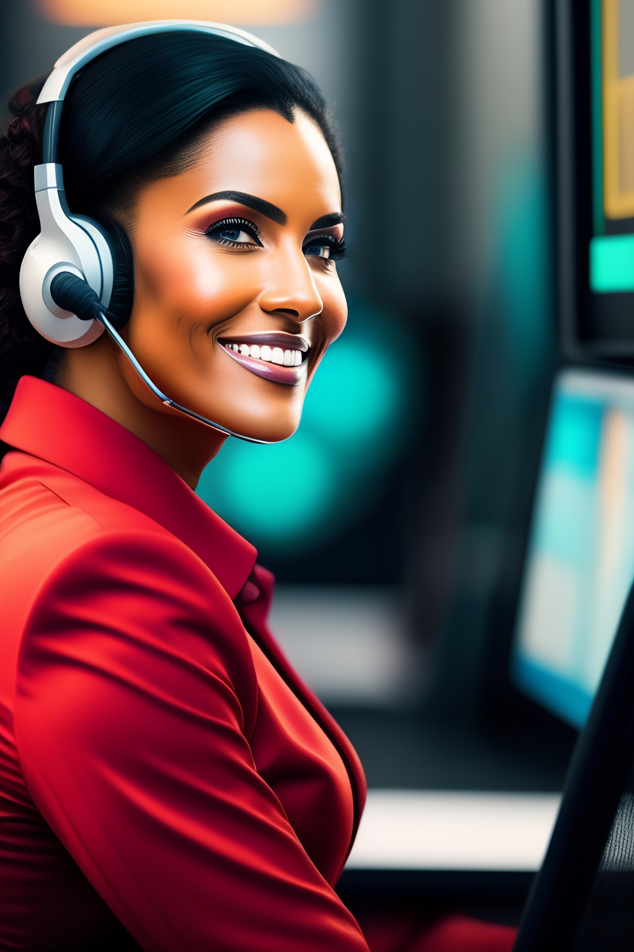 Lexica - Portrait of a call center agent