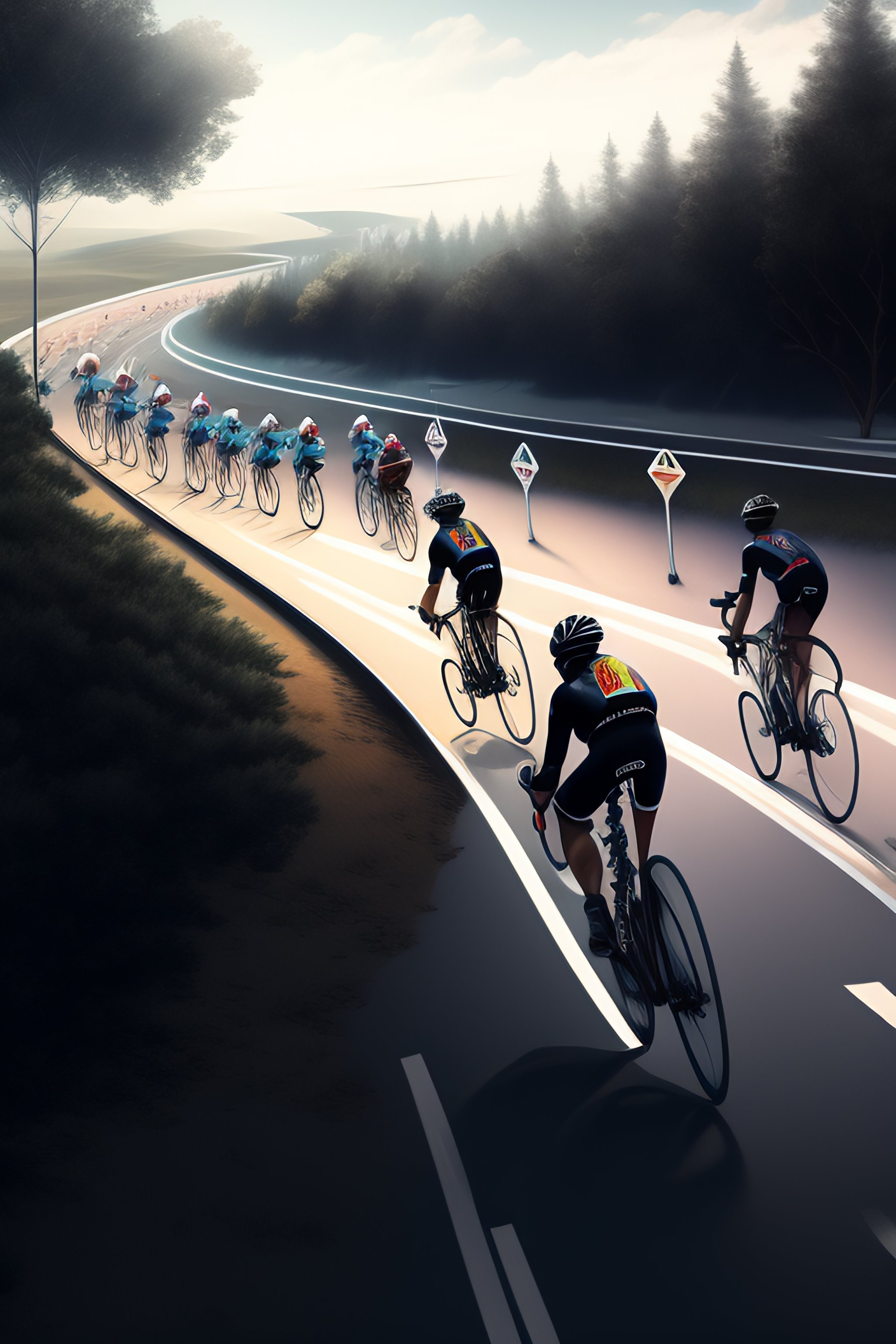Lexica - Cycling peloton, road cyclists, bike race, insane, evel fluid ...