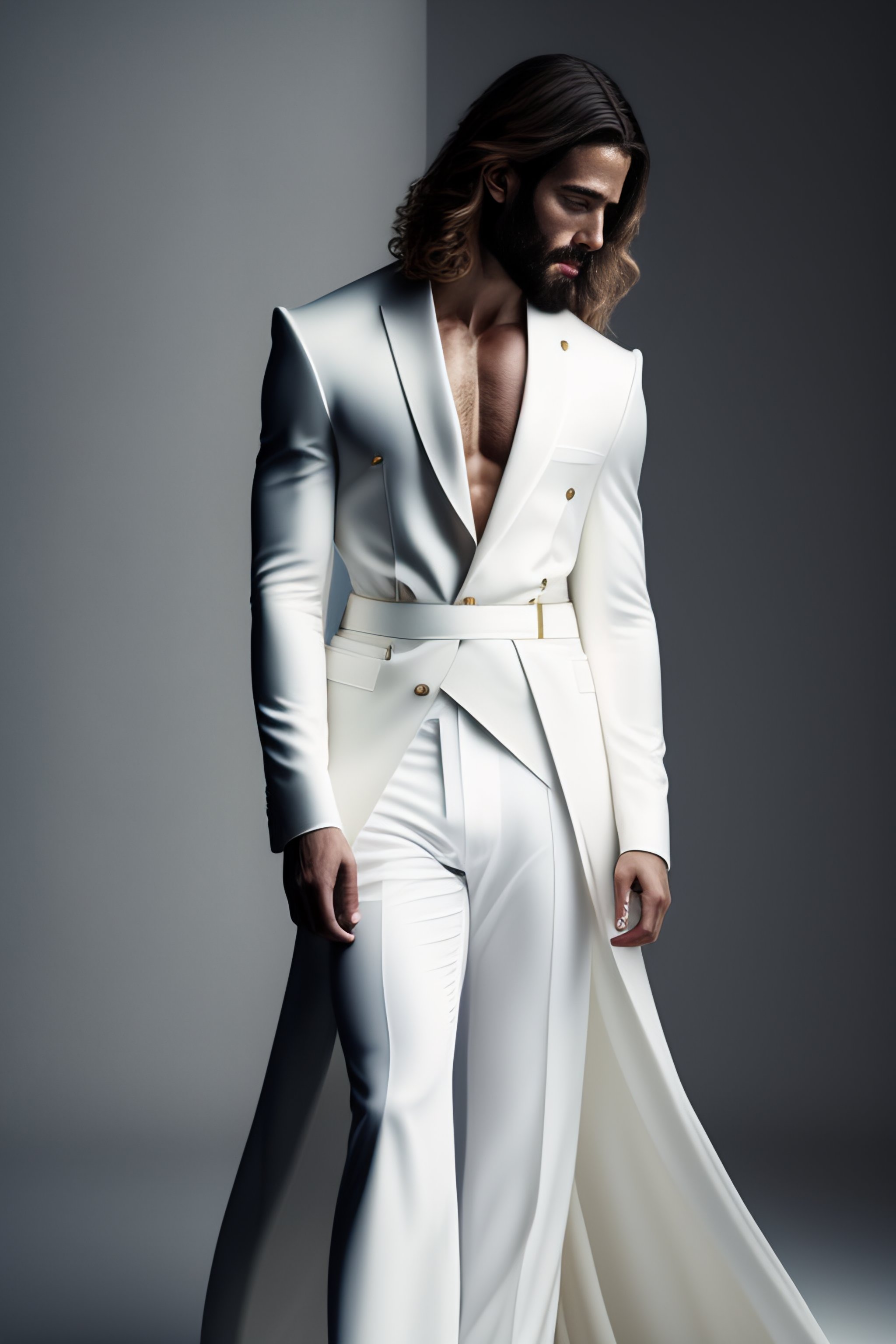 Jesus In A White Suit