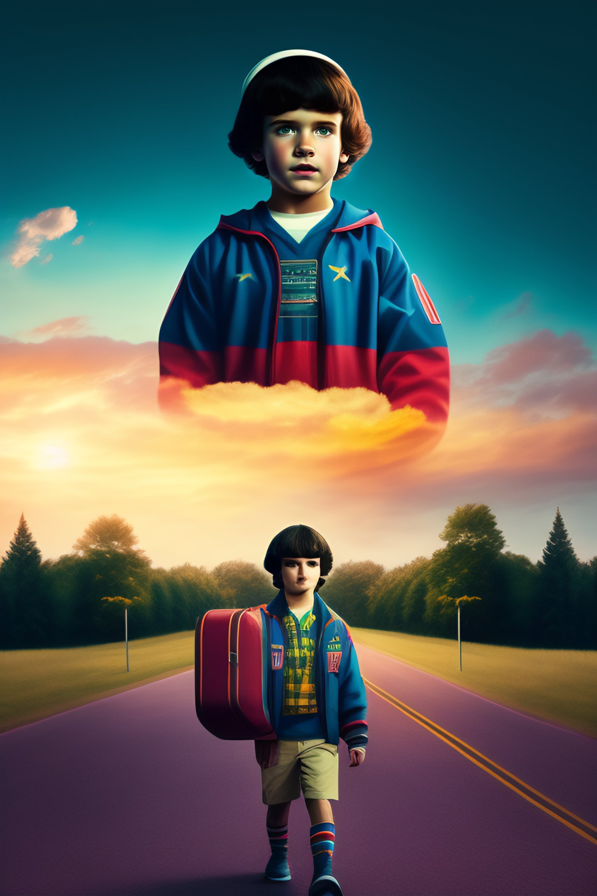 Lexica - Max floating from stranger things