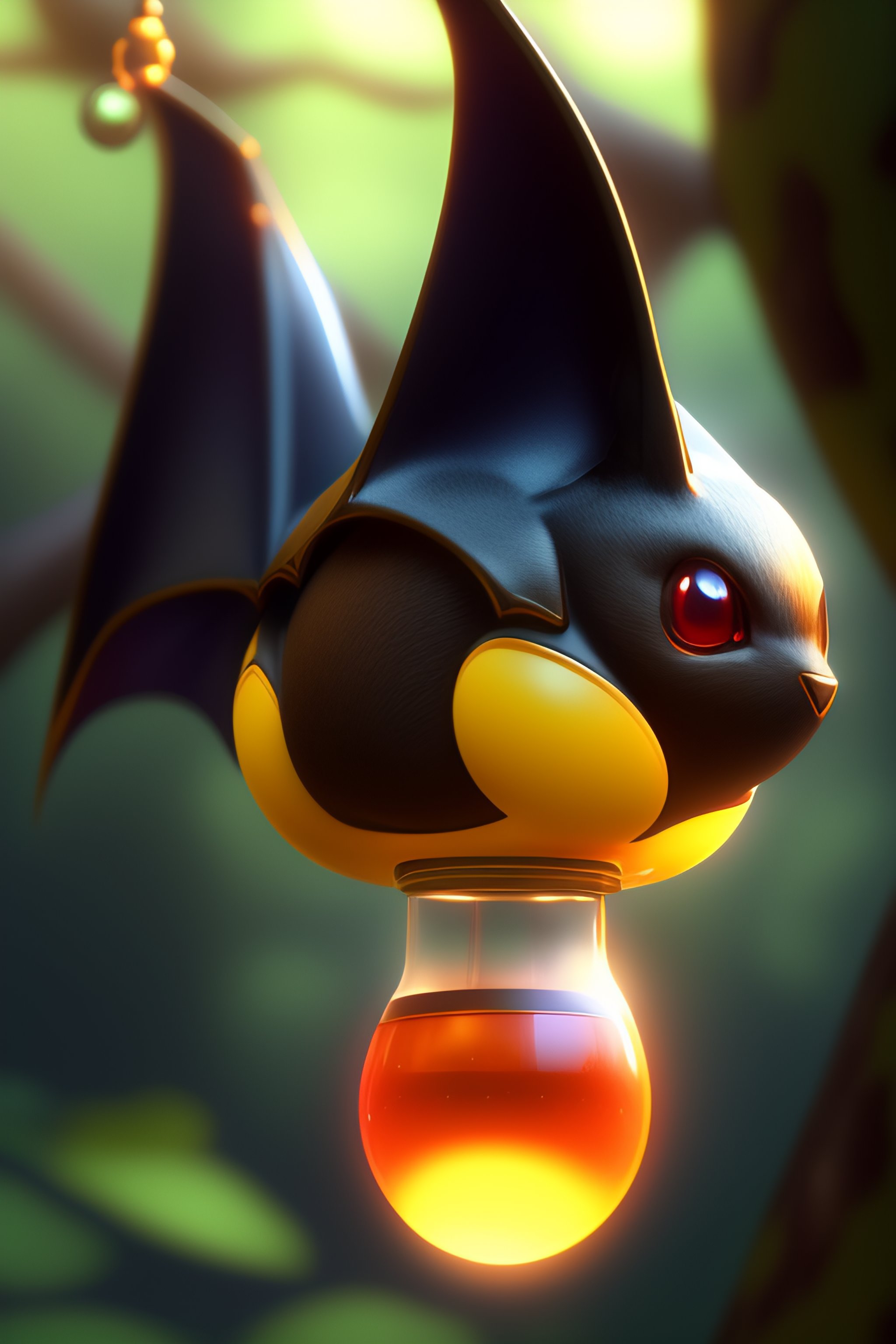 Lexica - A pokemon that looks like bat, bat hanging upside down in a ...