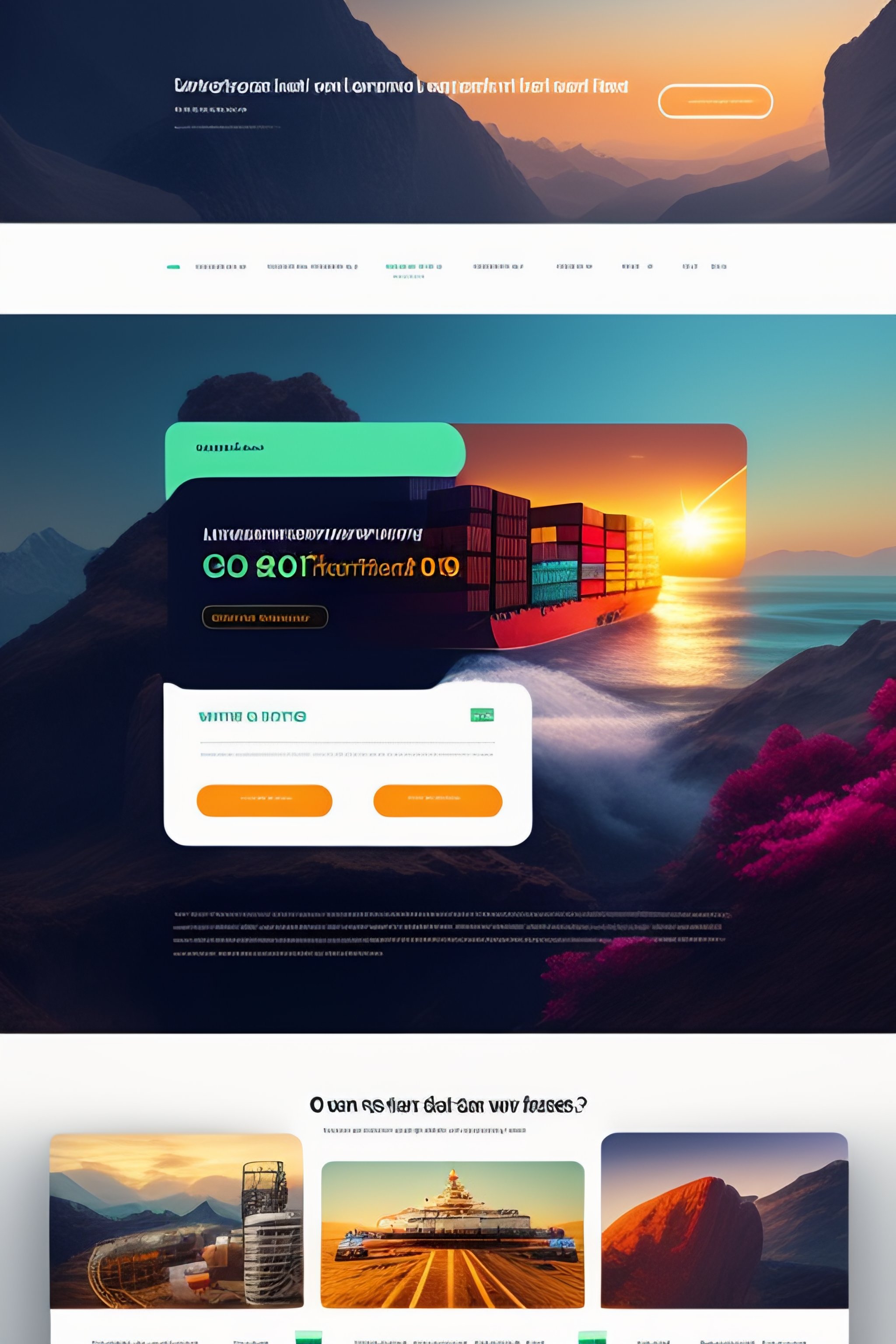 Lexica - Landing page shipping ups web ui/ux