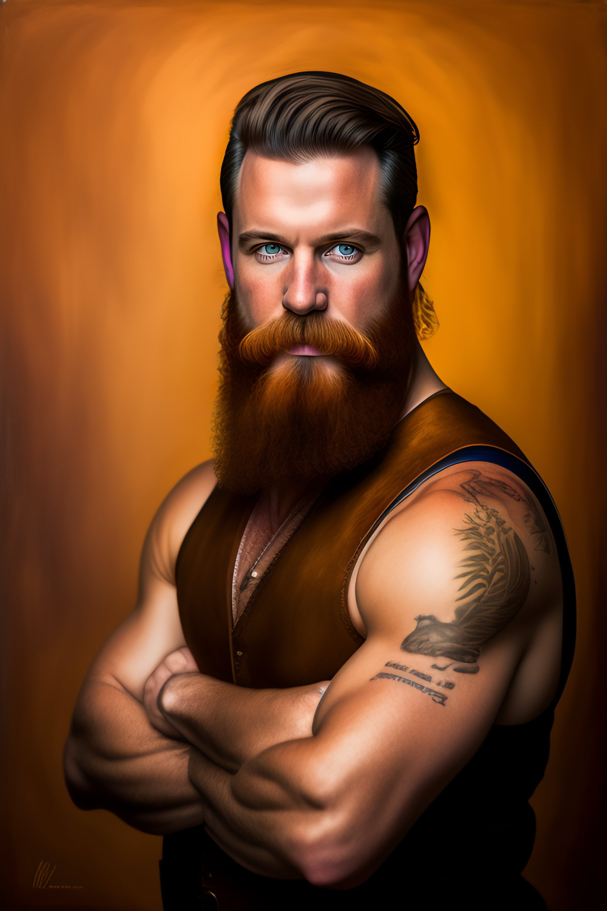 Lexica - Portrait of redneck