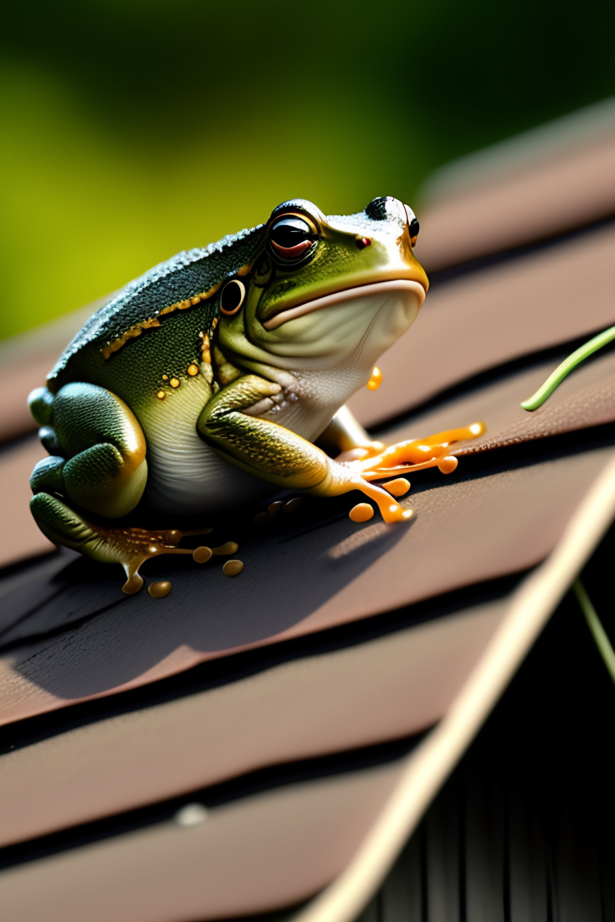 Lexica - A singing frog on a church roof