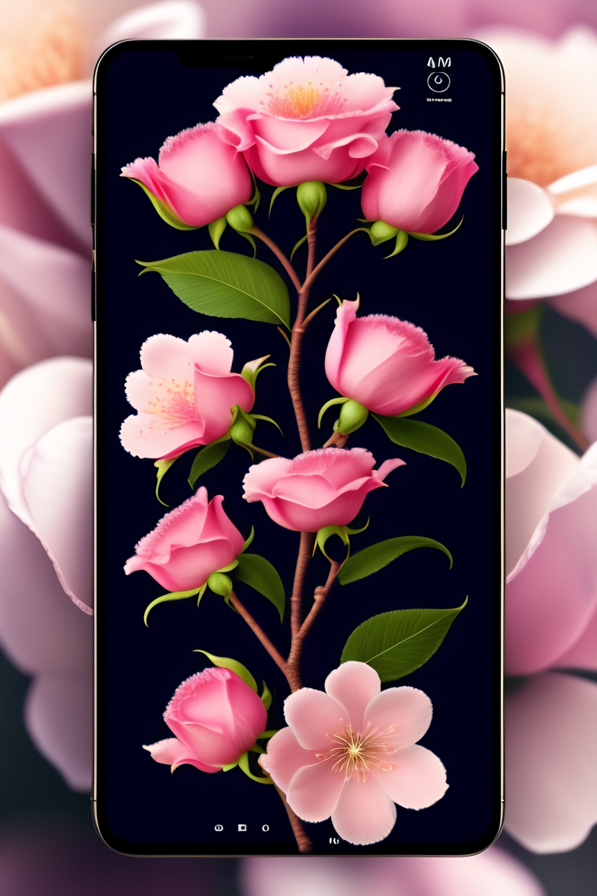 Lexica - "Create a feminine, floral design using cherry blossom. Use an ...