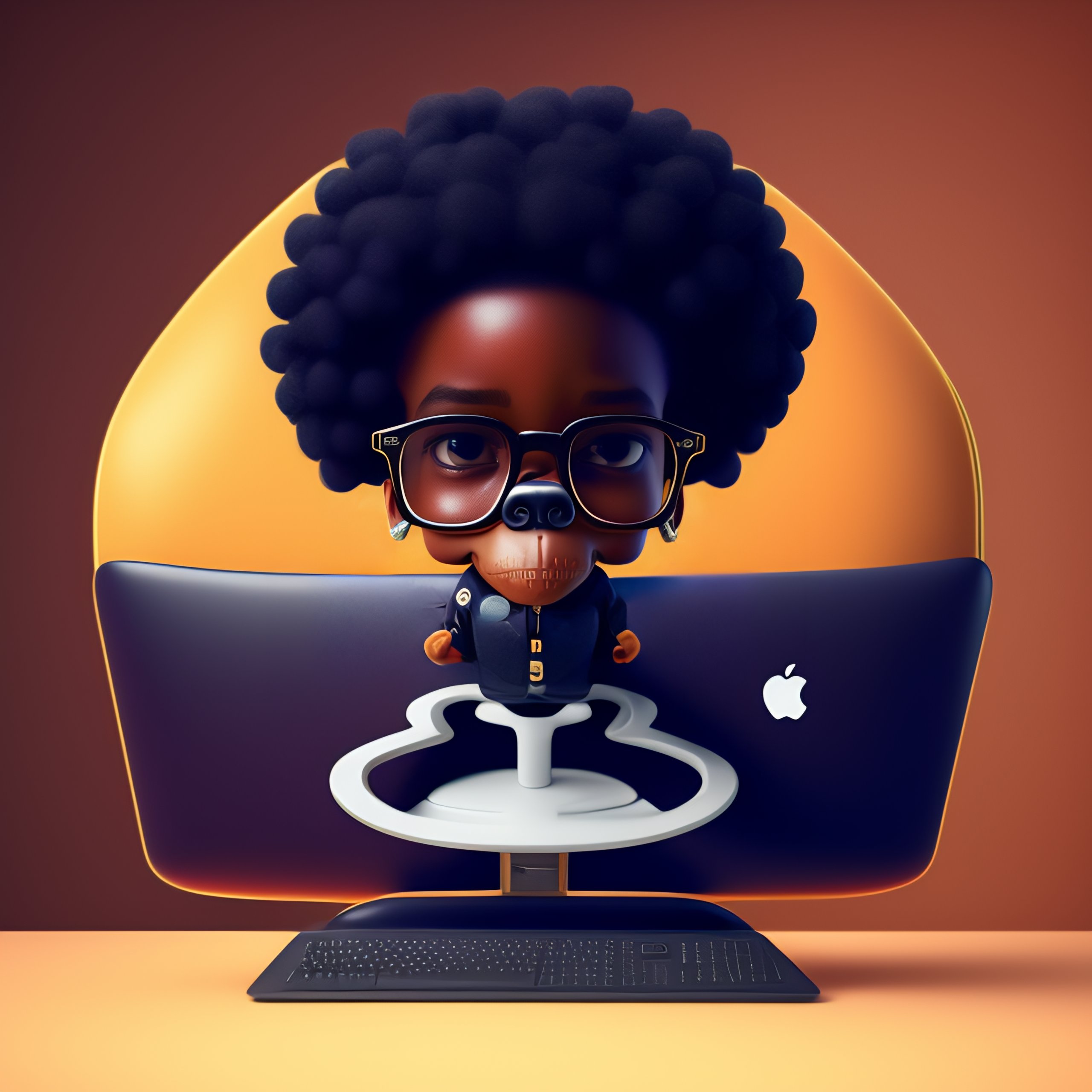 Lexica - Cute and adorable cartoon black - african american - graphic ...