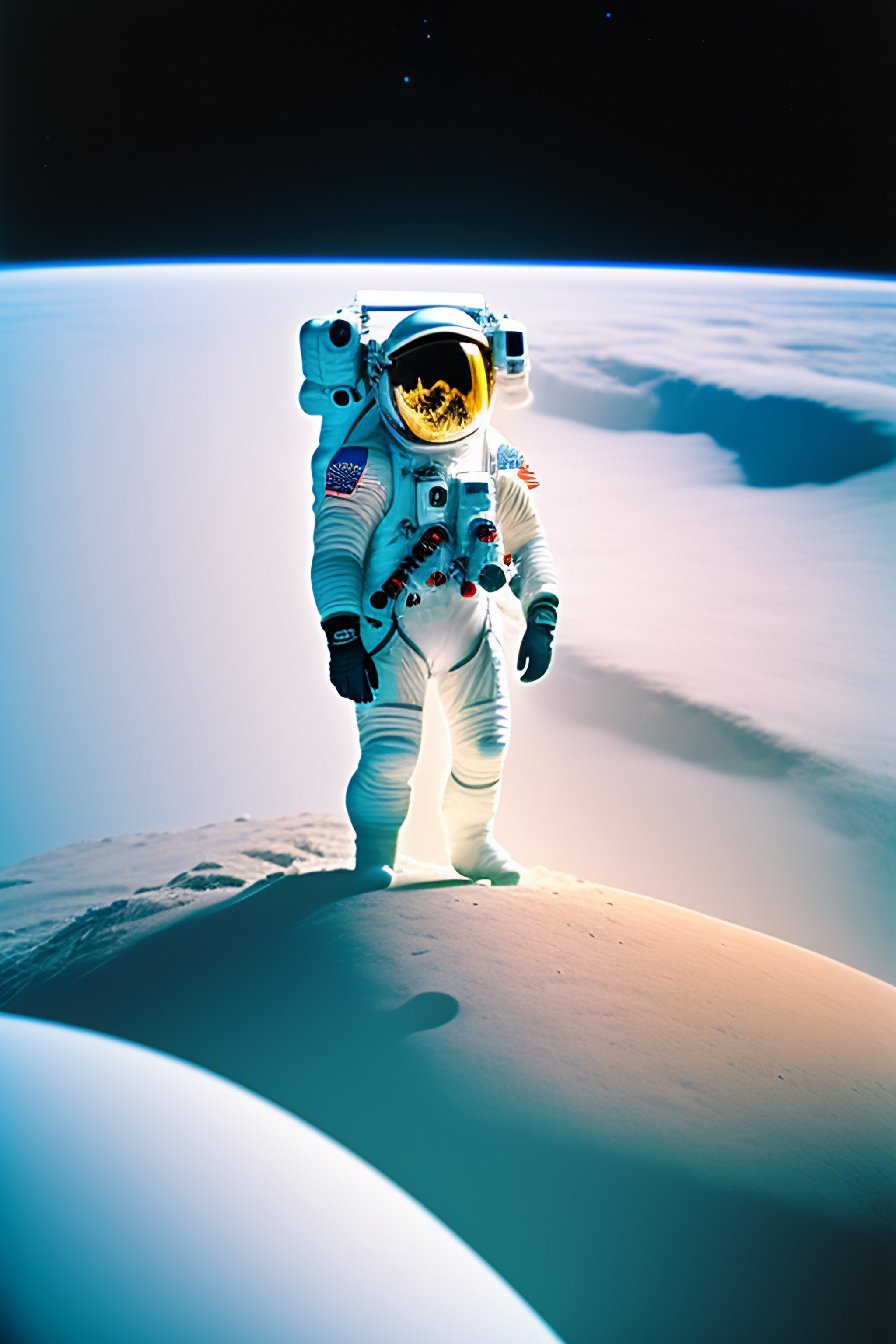 Lexica - Portra 400 high dpi film scan of a NASA astronaut wearing a ...