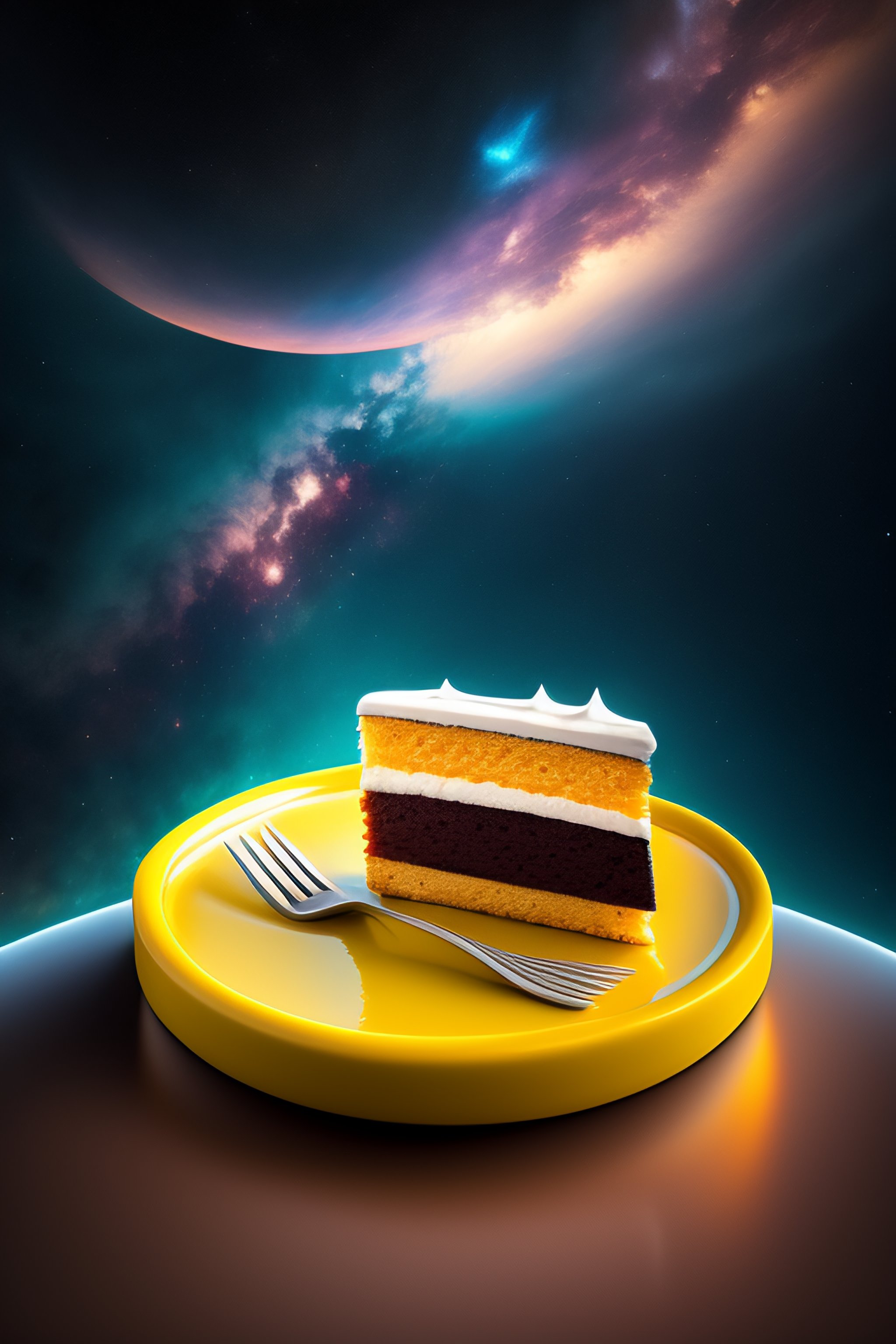 Lexica - Piece of cake floating in space