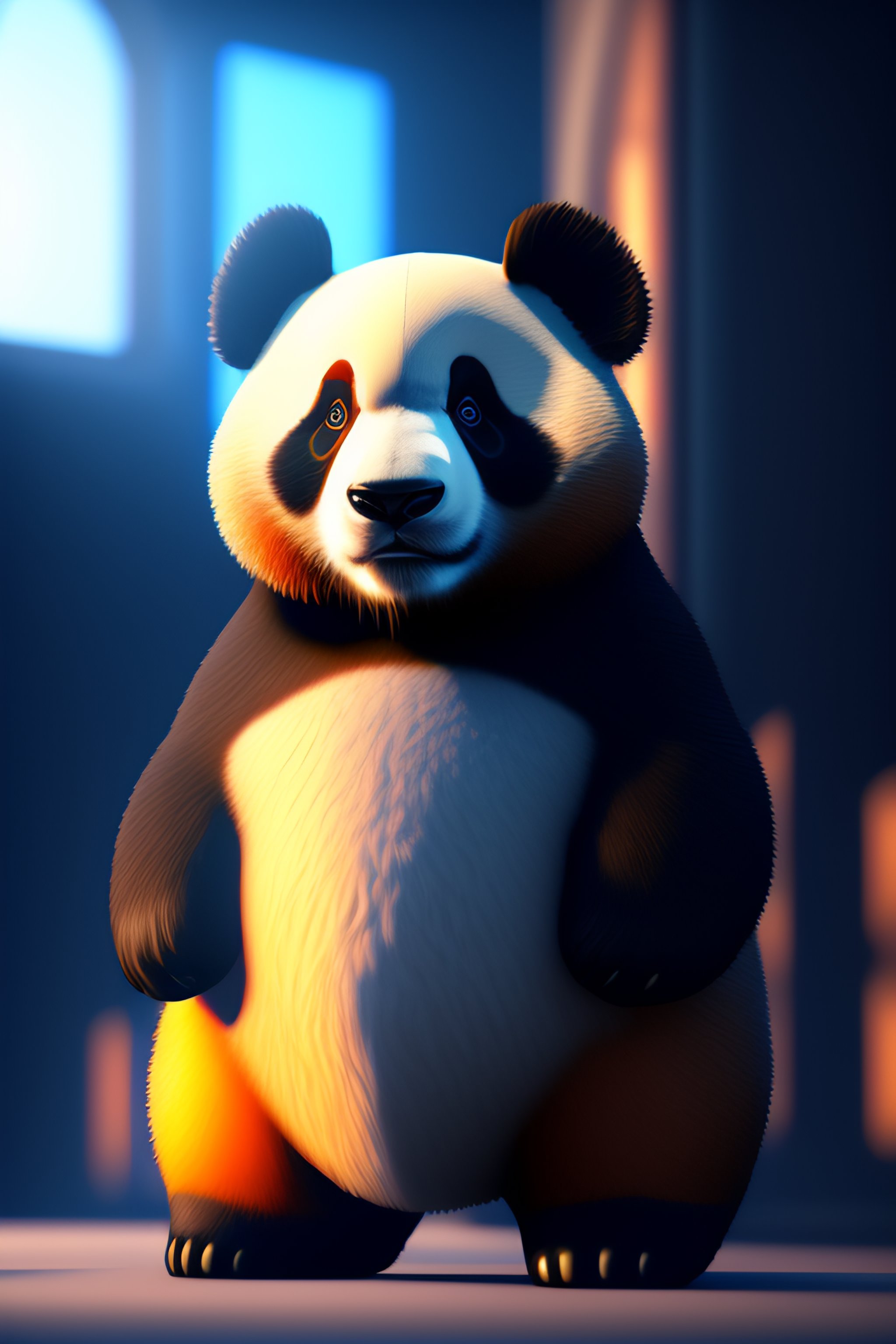 Lexica - Highly detailed potrait of panda, unreal engine 5, 8k, ultra ...