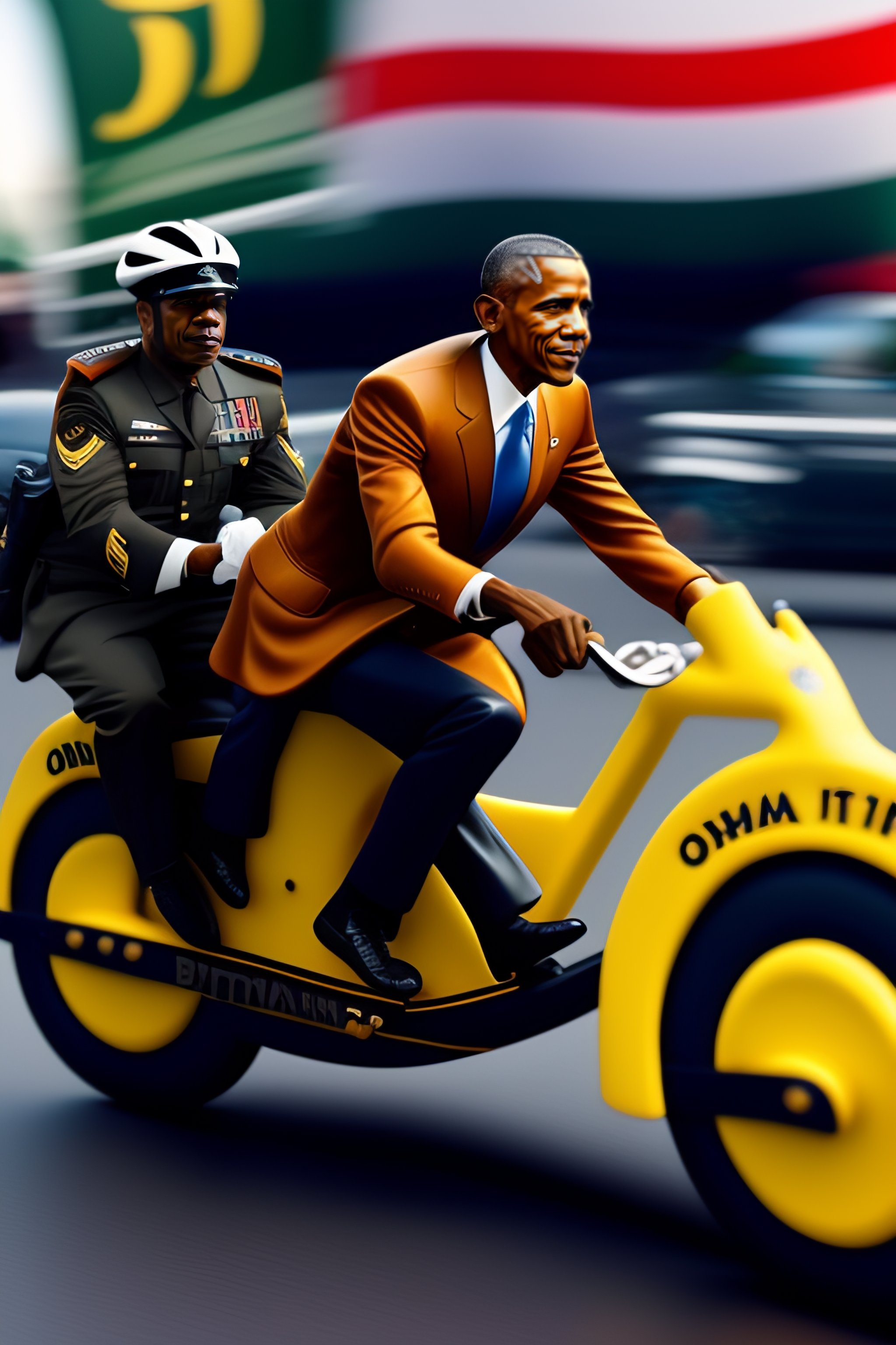 Lexica - Obama in a bicycle